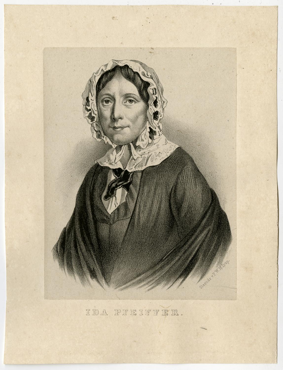 Antique Print-IDA PFEIFFER-WORLD TRAVELLER-AUTHOR-AUSTRIA-Anonymous-ca ...