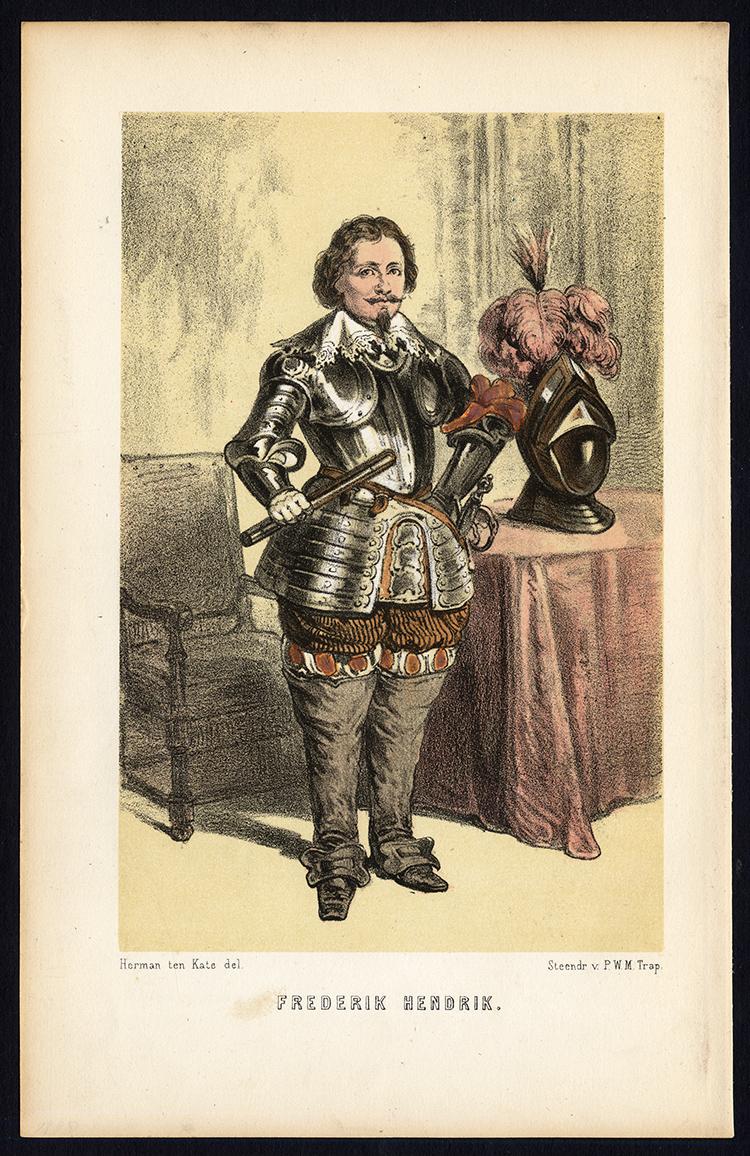 Antique Print-FREDERICK HENRY-PRINCE OF ORANGE-PORTRAIT-Trap-1880 ...