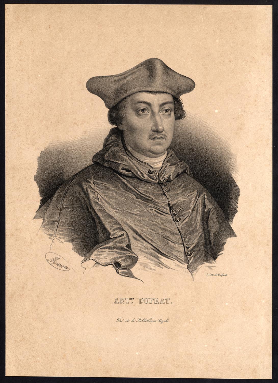 Antique Print-PORTRAIT-ANTOINE DUPRAT-CARDINAL-Delpech-Maurin-1830: Art ...