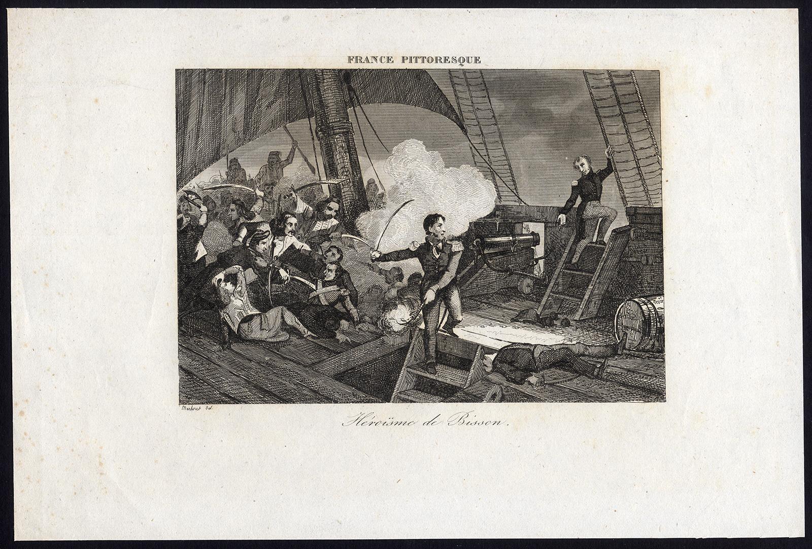 Antique Print-BISSON-NAVY-SHIP-Martinet-1820: Art / Print / Poster ...