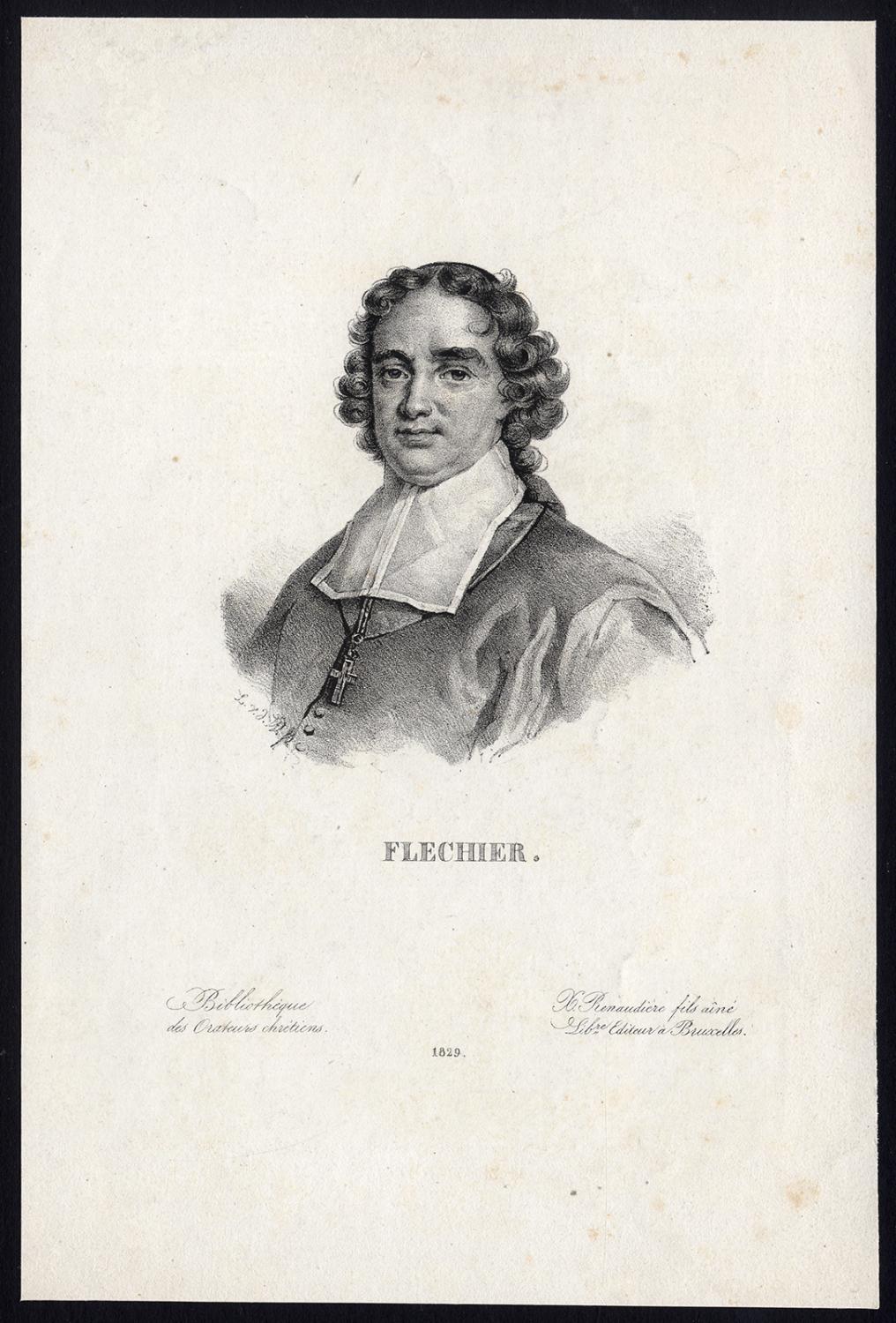 Antique Print-PORTRAIT-ESPRIT FLECHIER-BISHOP OF NIMES-1829: Kunst ...