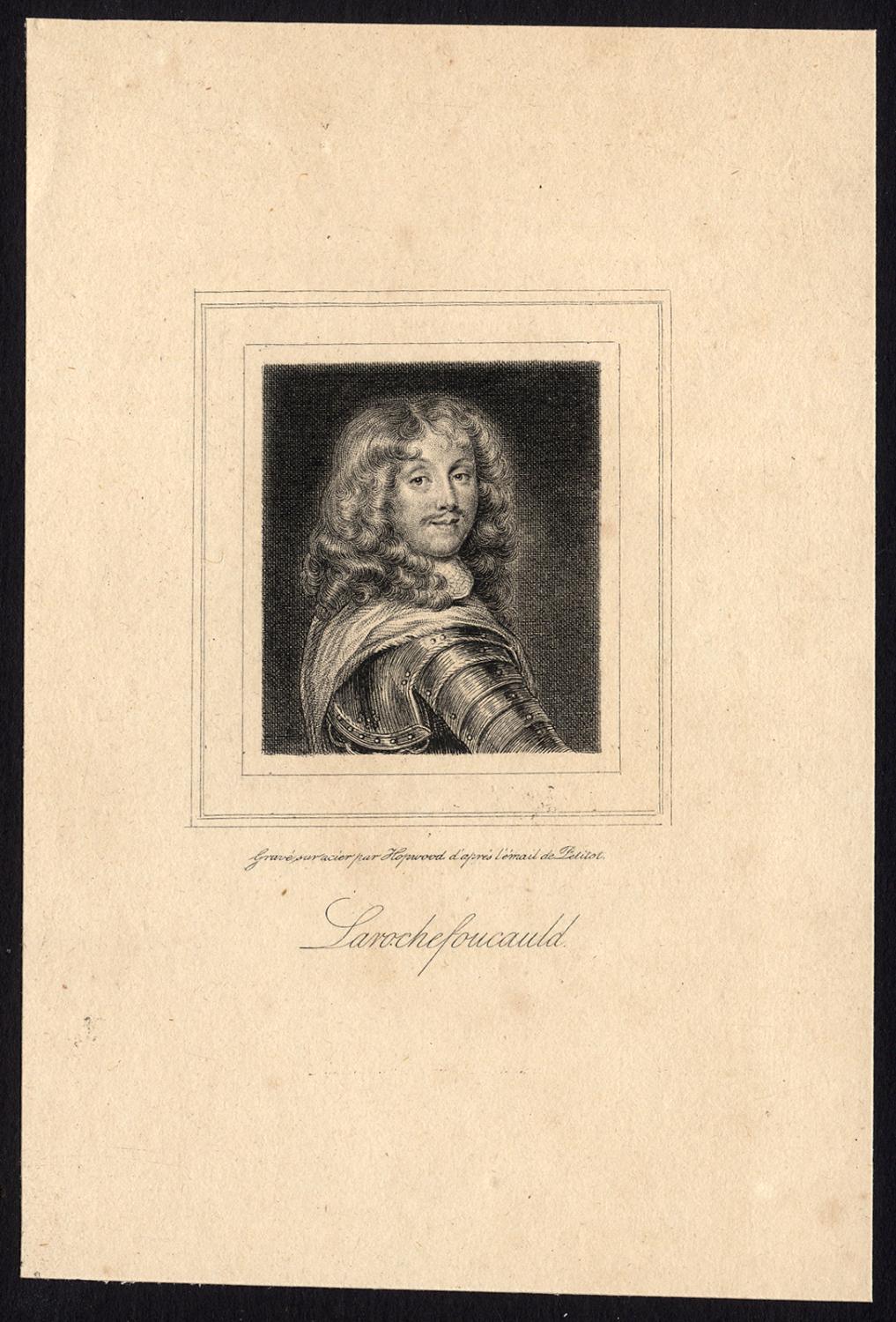 Antique Print-PORTRAIT-FRANCOIS VI-DUC DE LA ROCHEFOUCAULD-Hopwood ...