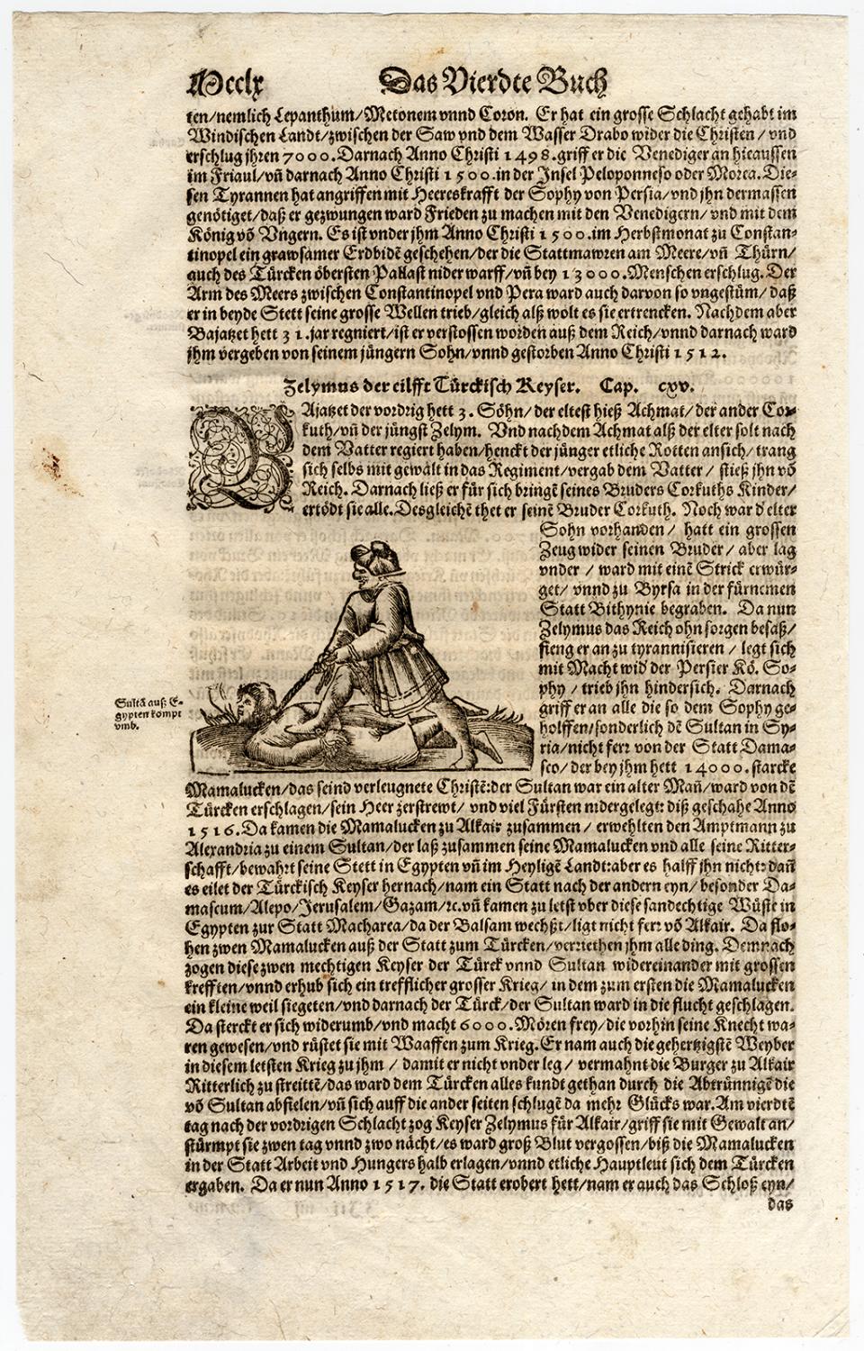 Antique Print-TURKISH EMPEROR-BAYEZID II-SELIM II-STRANGLE-Munster-1592 ...