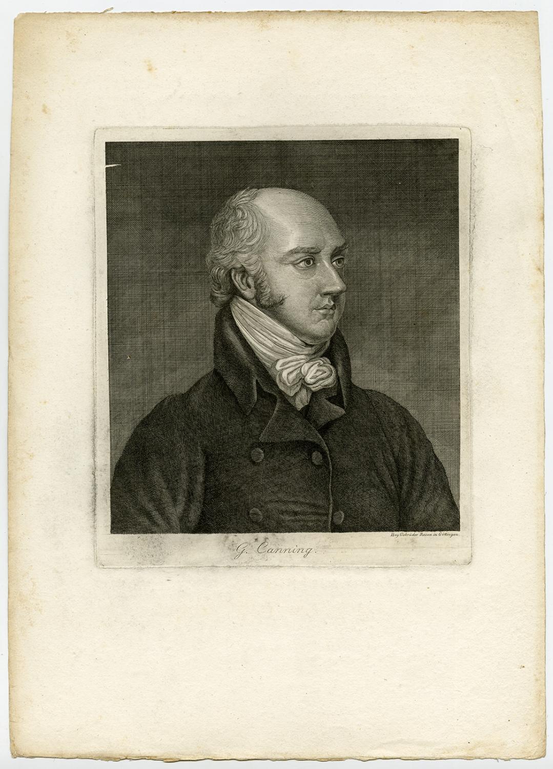 Antique Master Print-GEORGE CANNING-BRITISH STATESMAN-Stewardson-ca ...