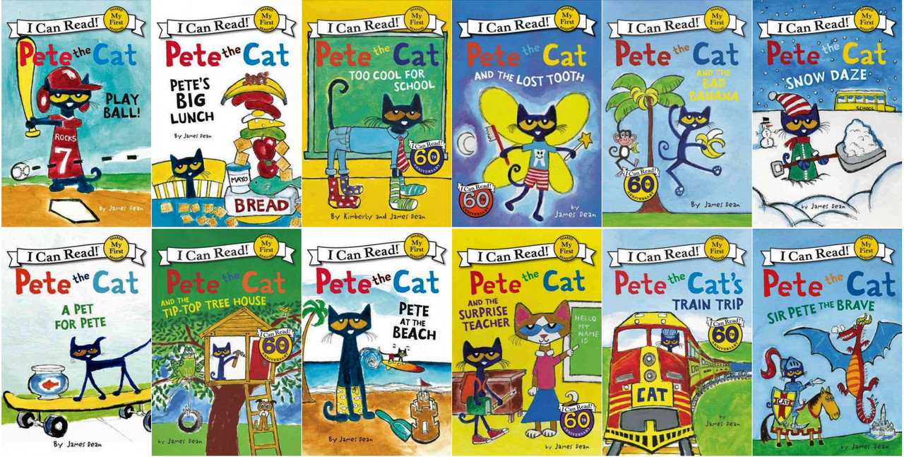 Pete the Cat MY FIRST READERS 1-12 CP par Dean, James: New | Lakeside Books Pete the Cat MY FIRST READERS 1-12 CP par Dean, James: New | Lakeside Books