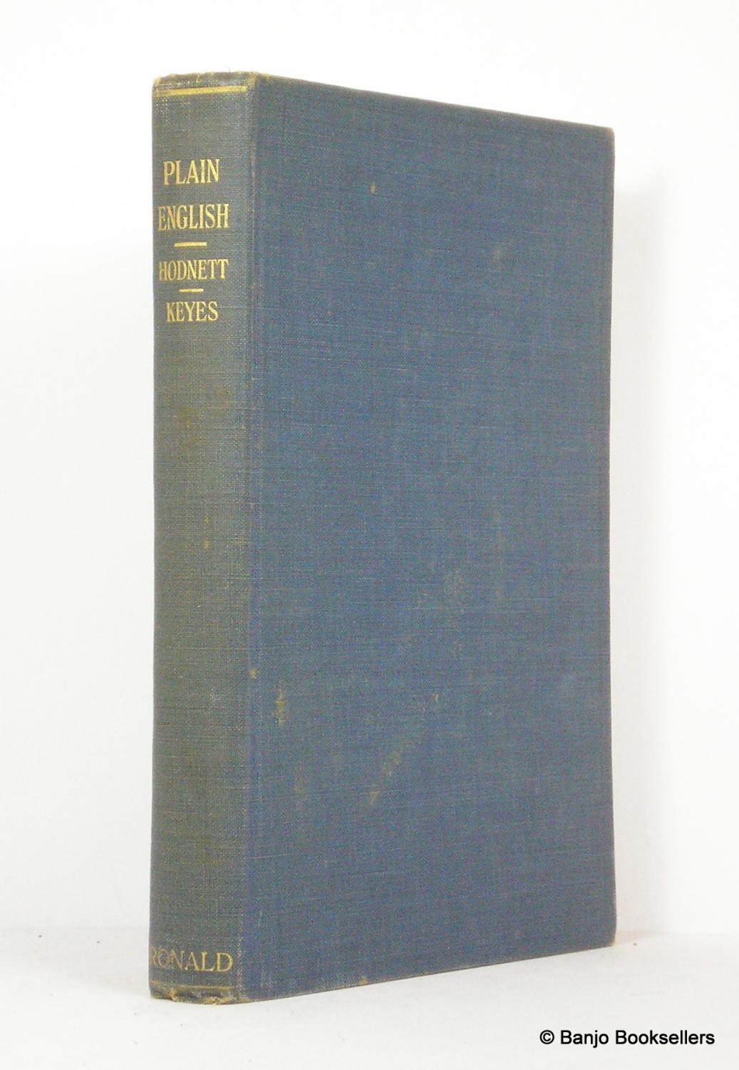 Plain English: Examples of Everyday Writing by Hodnett, Edward; Keyes ...