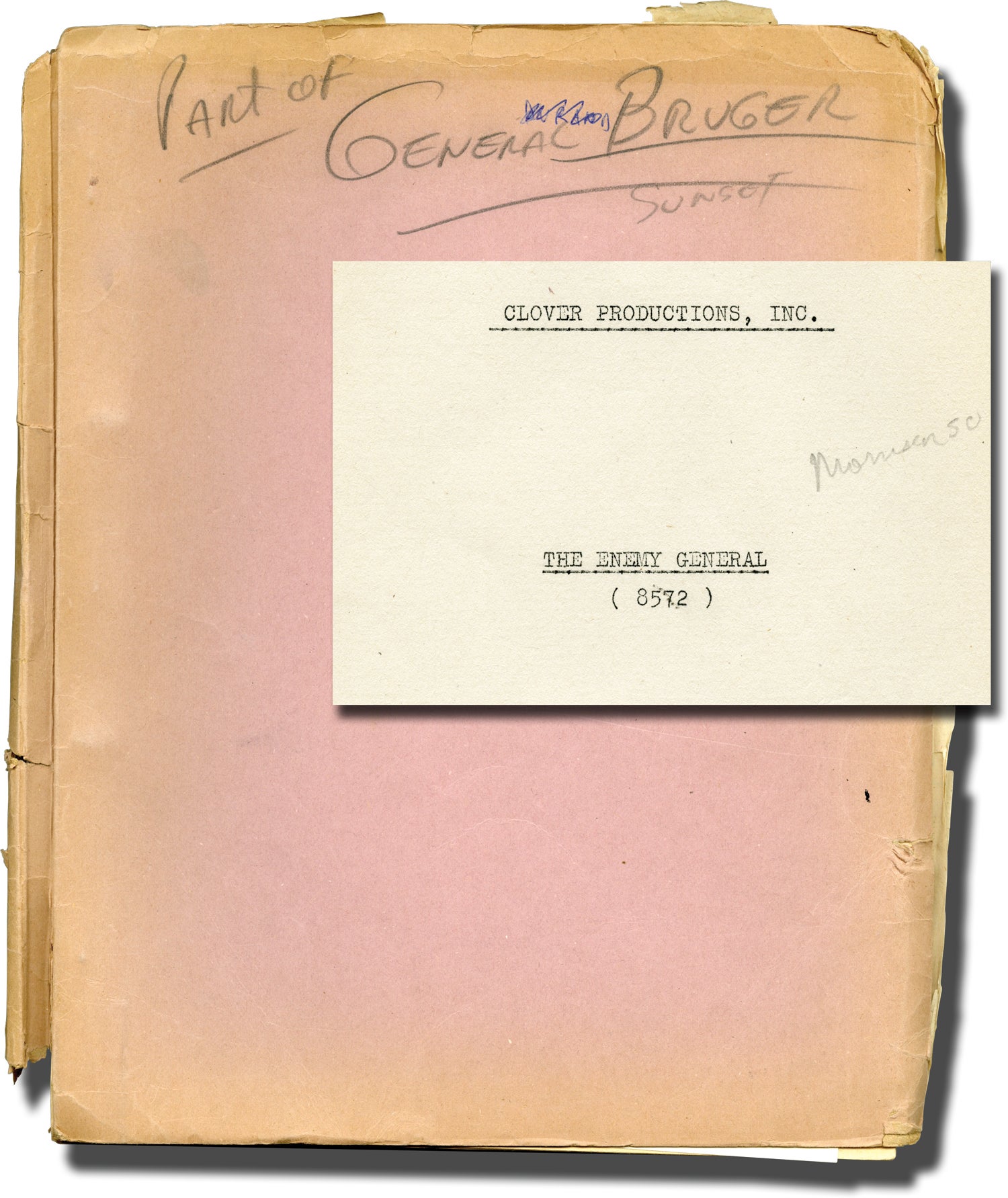 The Enemy General (Original screenplay for the 1960 film) by Van ...