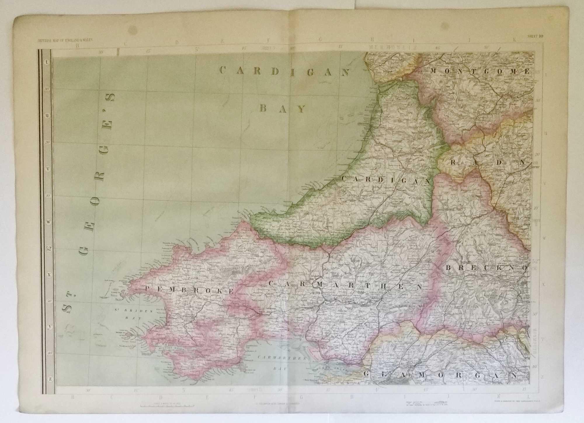 Wales & Cardigan Bay (Ex Imperial Map of England & Wales) by ...