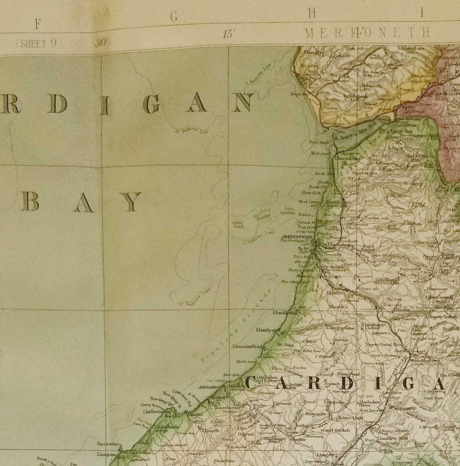 Wales & Cardigan Bay (Ex Imperial Map of England & Wales) by ...