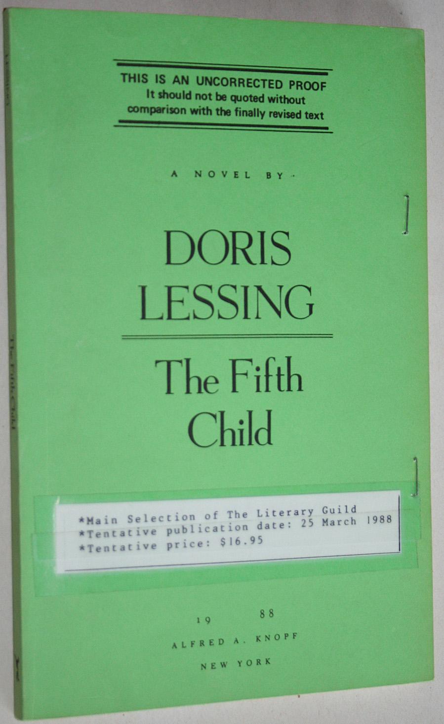 The Fifth Child by Lessing, Doris May: Near Fine Soft cover (1988) 1st ...