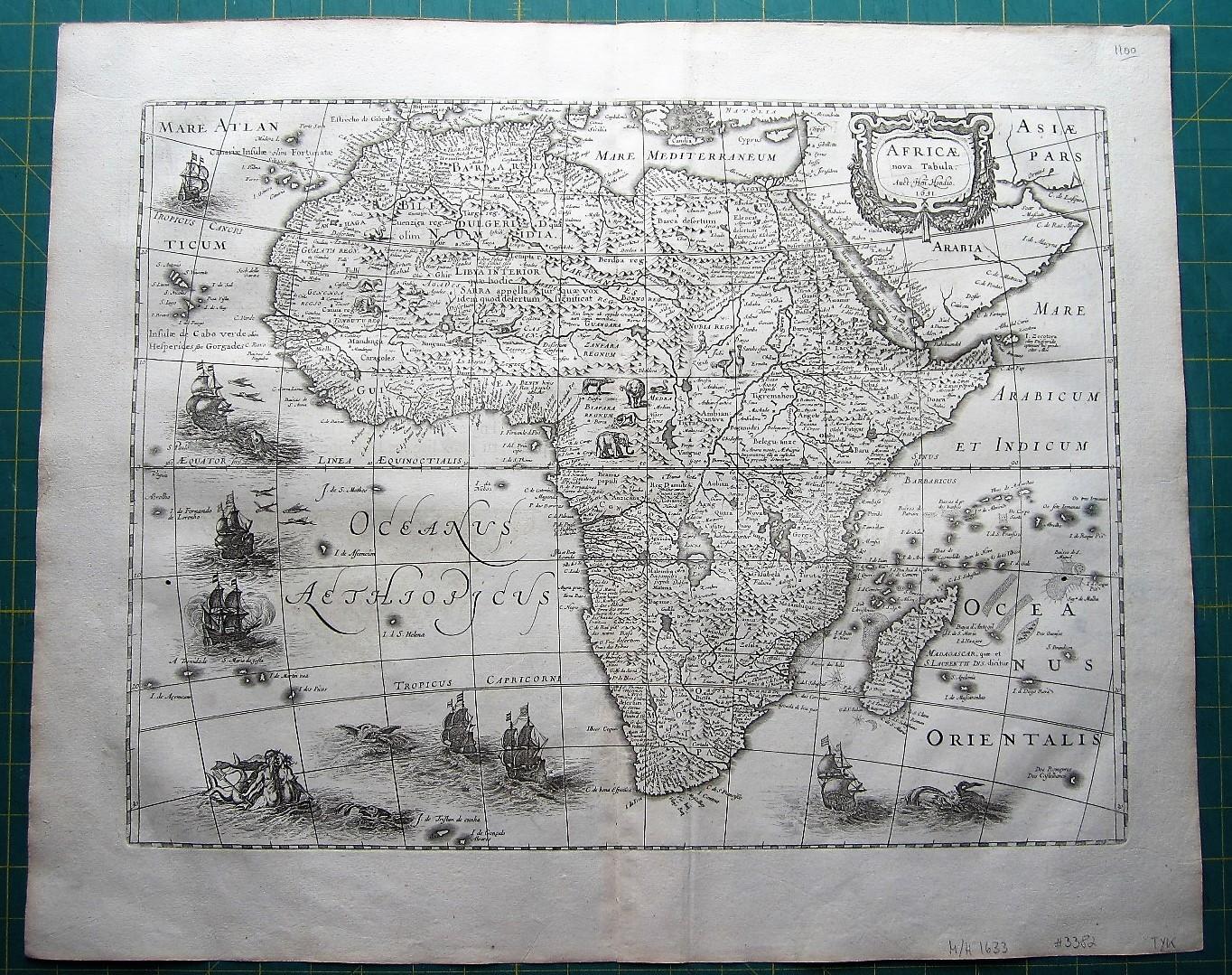 Africae nova Tabula. Auct. Hen. Hondio. 1631. by Mercator/ Hondius ...