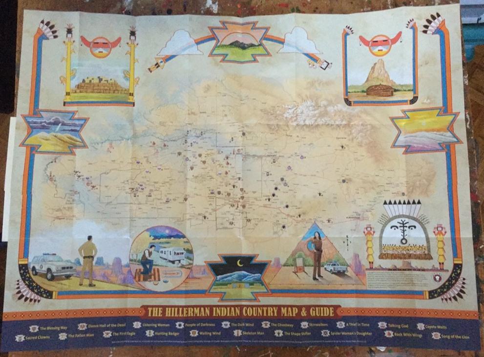 The Hillerman Indian Country Map & Guide Limited Edition de Hillerman ...