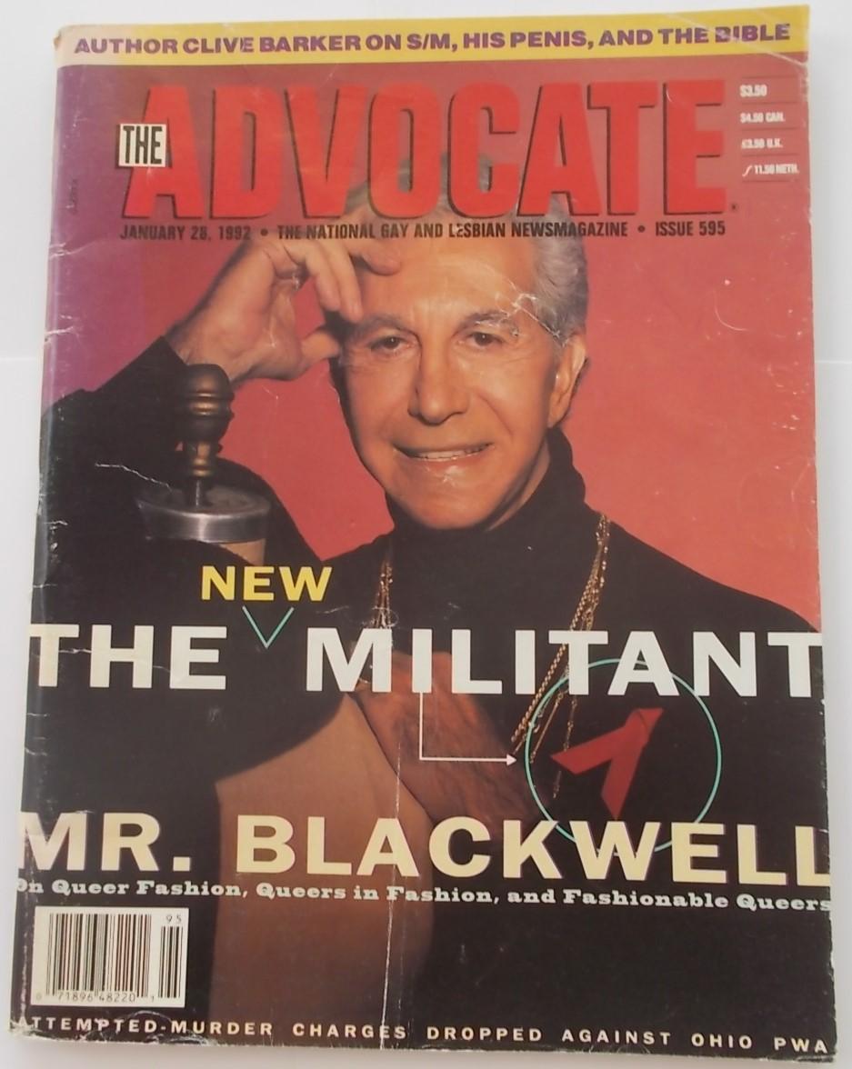 The Advocate (Issue No. 595, January 28, 1992): The National Gay and ...