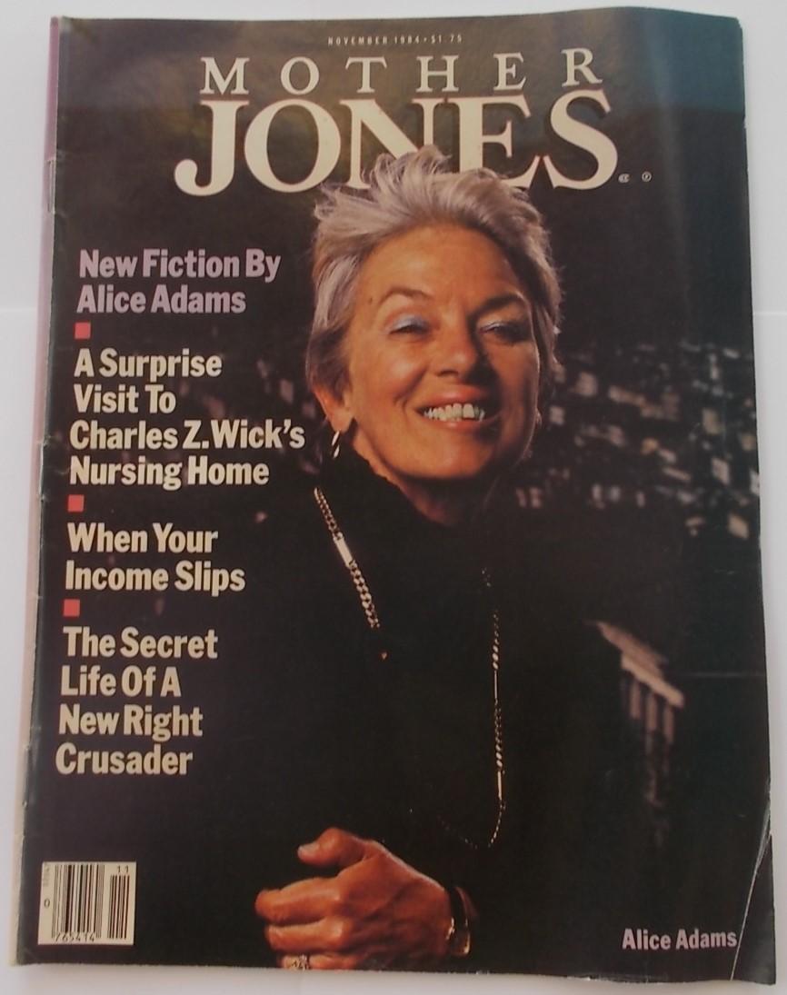 Mother Jones Magazine November 1984 Cover Story New Fiction By Alice