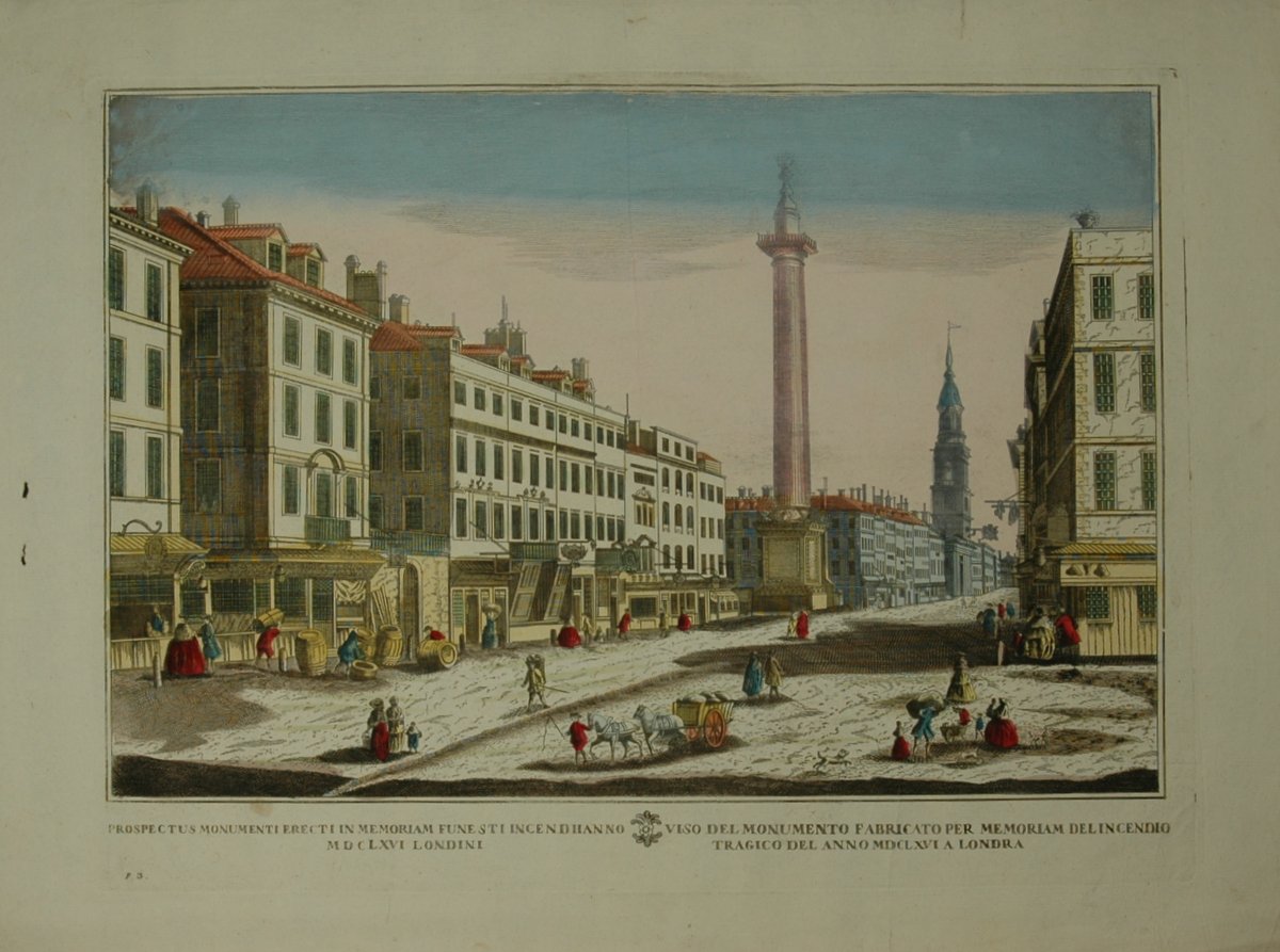 Prospectus Monumenti Erecti in Memoriam Funesti Incendiianno MDCLXVI ...