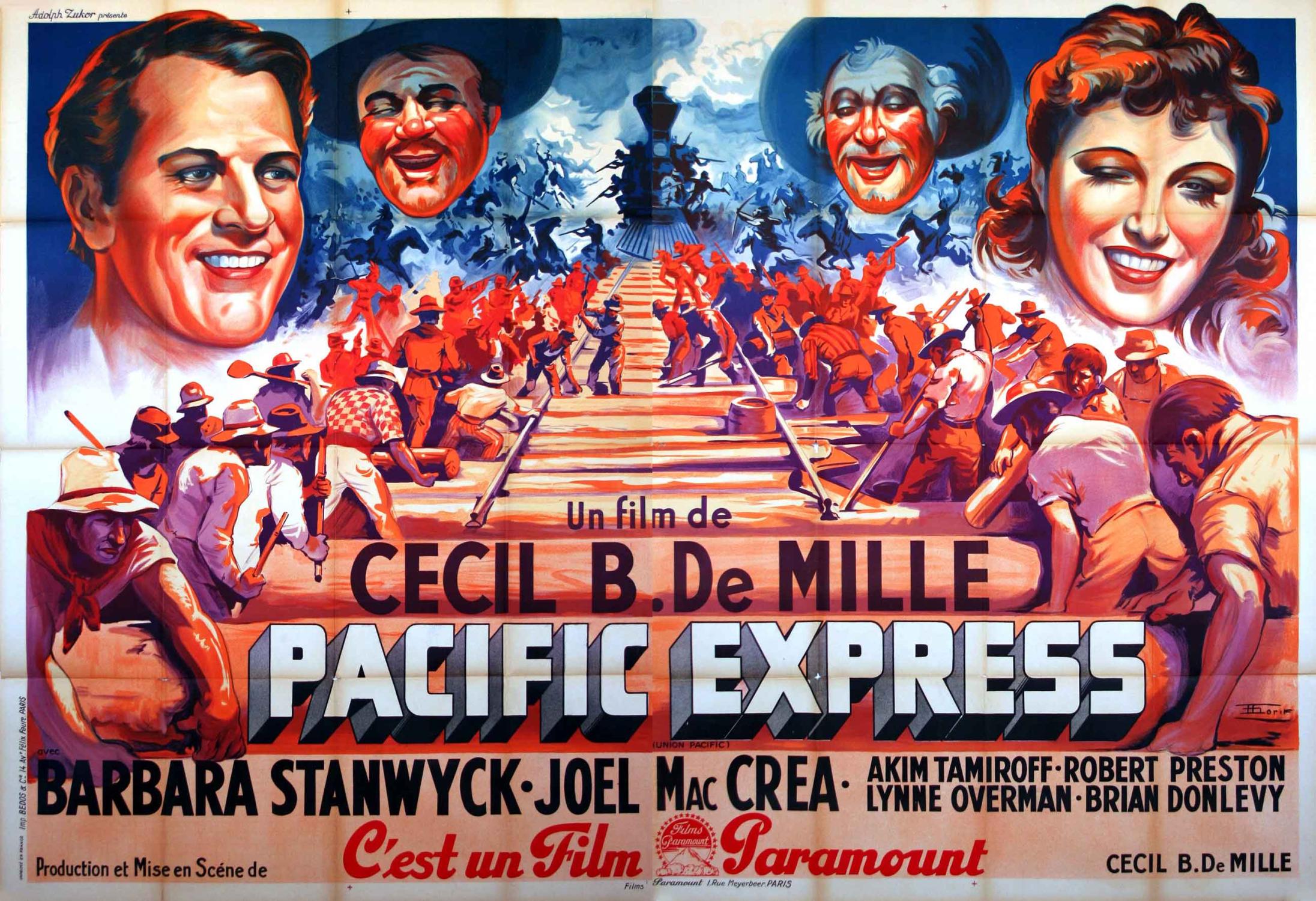 PACIFIC EXPRESS - 1939Dir CECIL B. DE MILLECast: JOEL McCREABARBARA ...