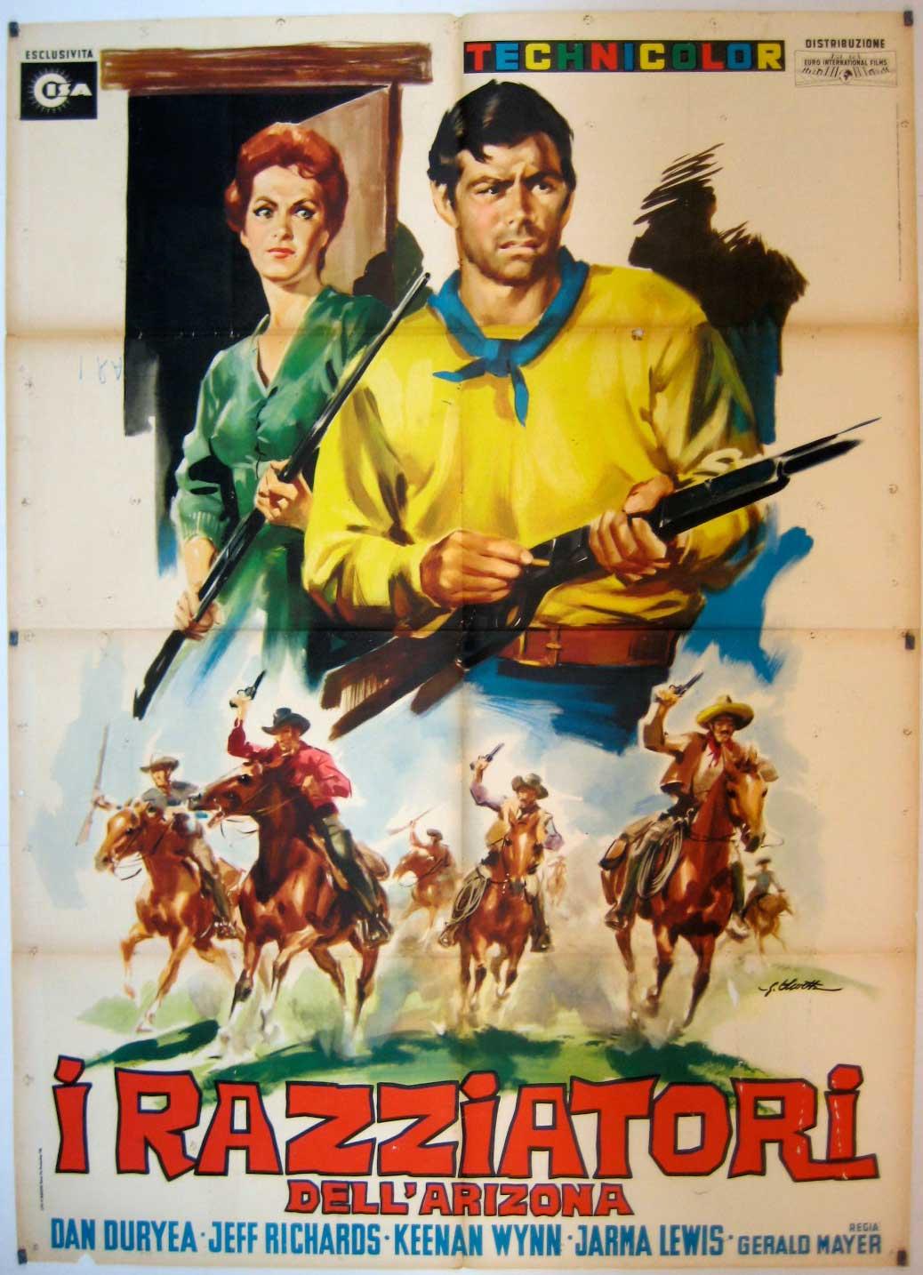 I RAZZIATORISI DELLí ARIZONA - 1955Dir GERALD MAYERCast: DAN DURYEAJEFF ...