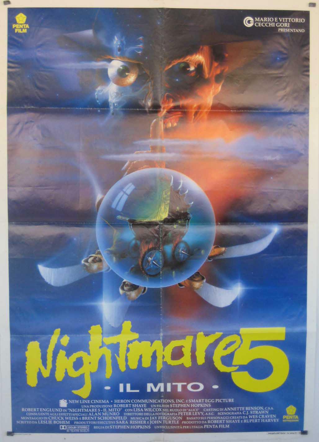 NIGHTMARE 5 - 1990Dir STEPHEN HOPKINSCast: ROBERT ENGLUNDLISA ...
