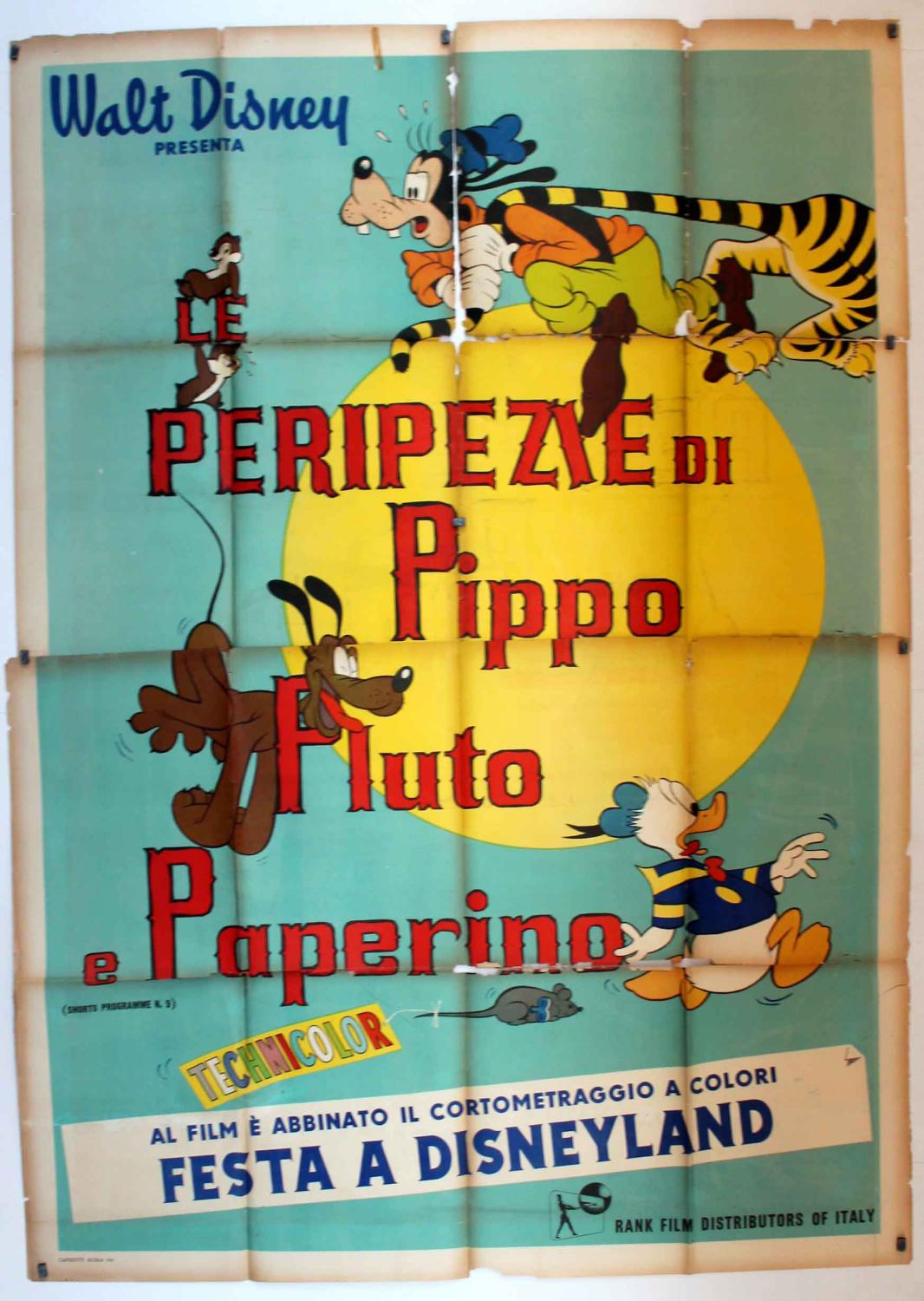 PERIPEZIE DI PIPPO, PLUTO E PAPERINO - Dir Cast: ITALIA - -140x200-Cm ...