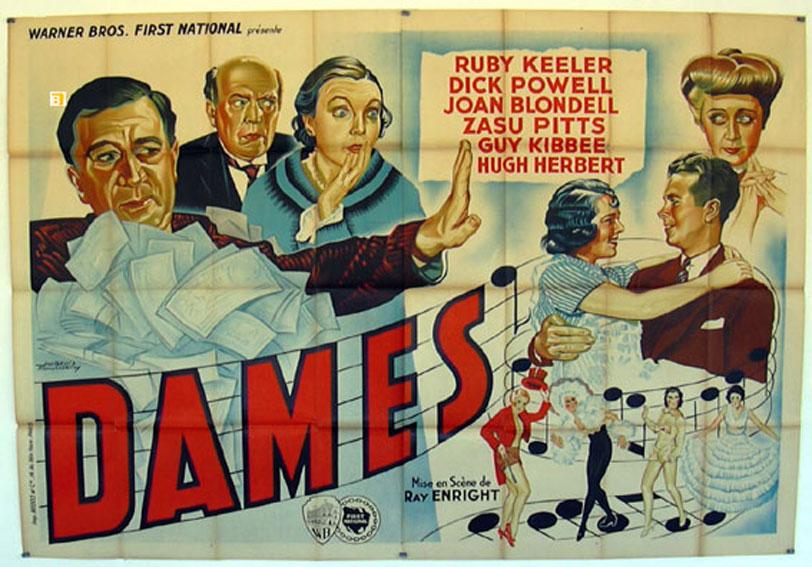 DAMES - 1934Dir ENRIGHTCast: RUBY KEELERDICK POWELLJOAN BLONDELLZASU ...