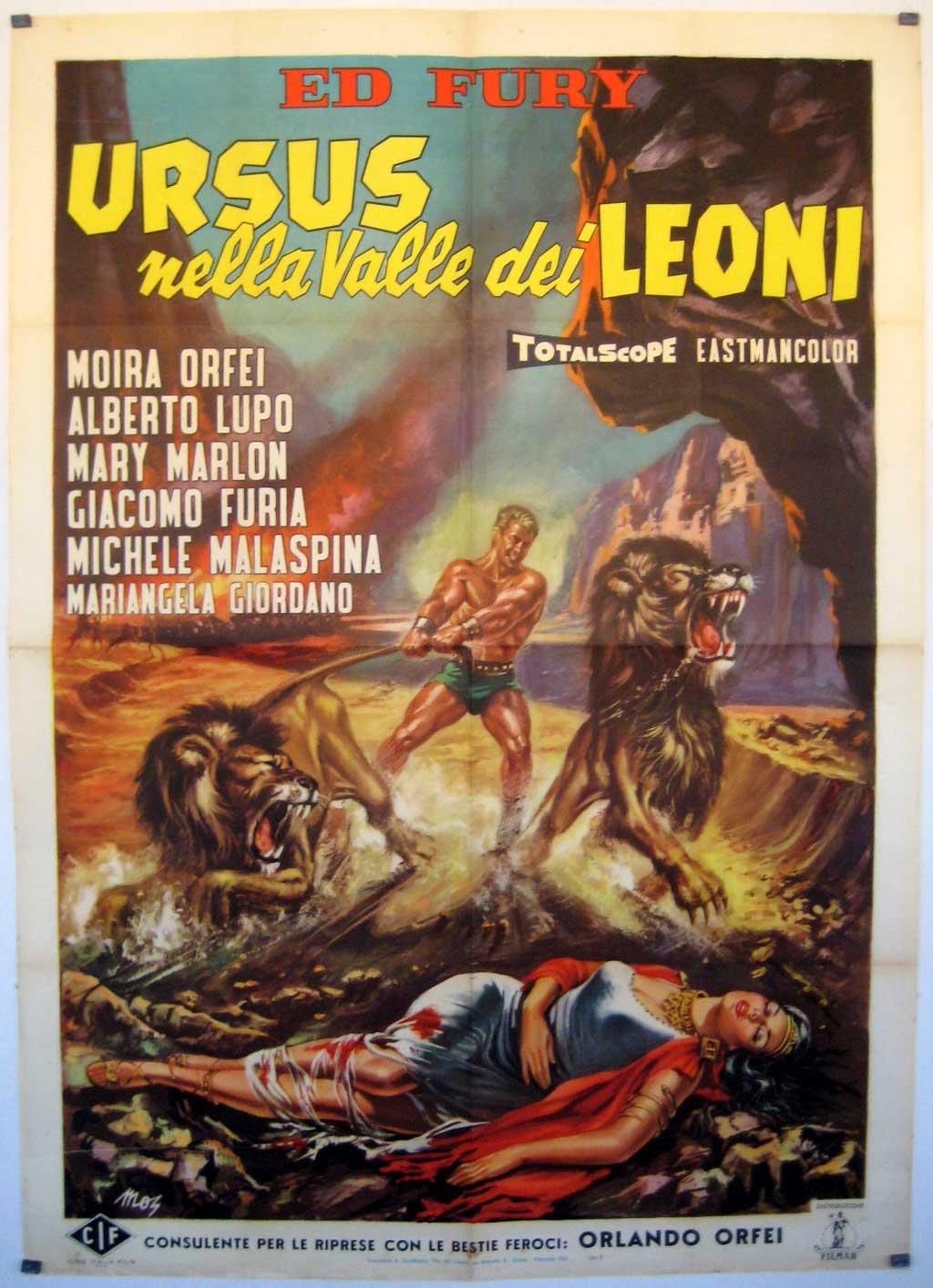 URSUS NELLA VALLE DEI LEONI - 1961Dir CARLO LUDOVICO BRAGAGLIACast: ED FURYALBERTO LUPOMOIRA ...