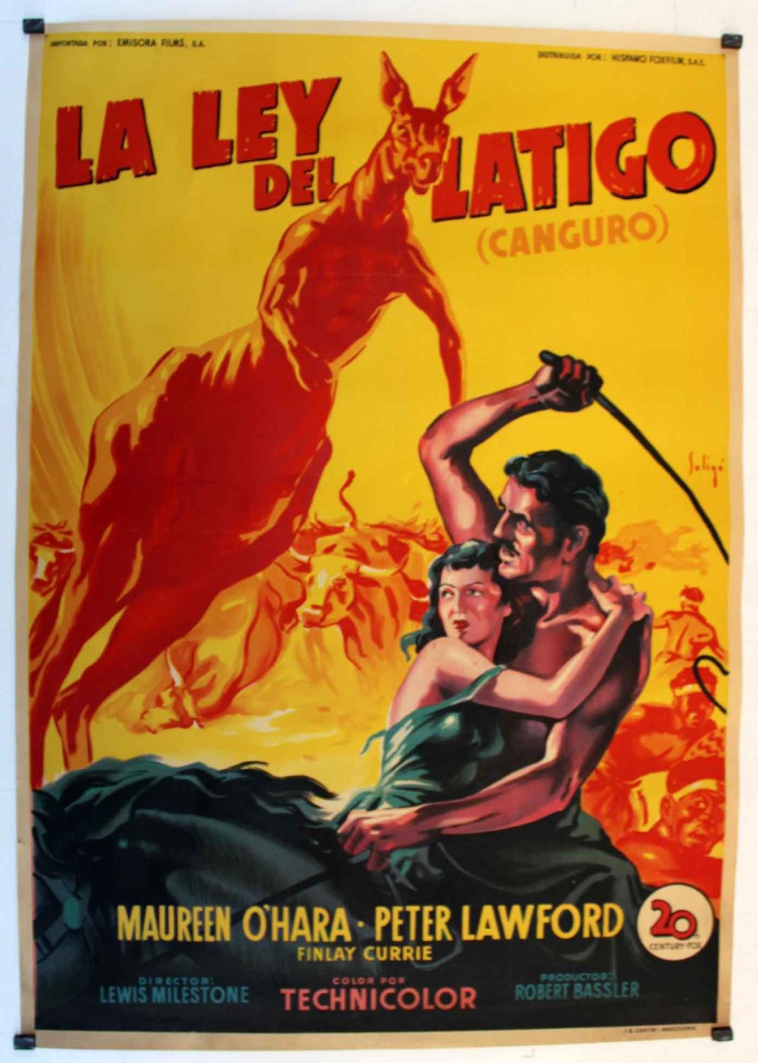 LEY DEL LATIGO, LA - 1952Dir LEWIS MILESTONECast: MAUREEN O'HARAPETER ...