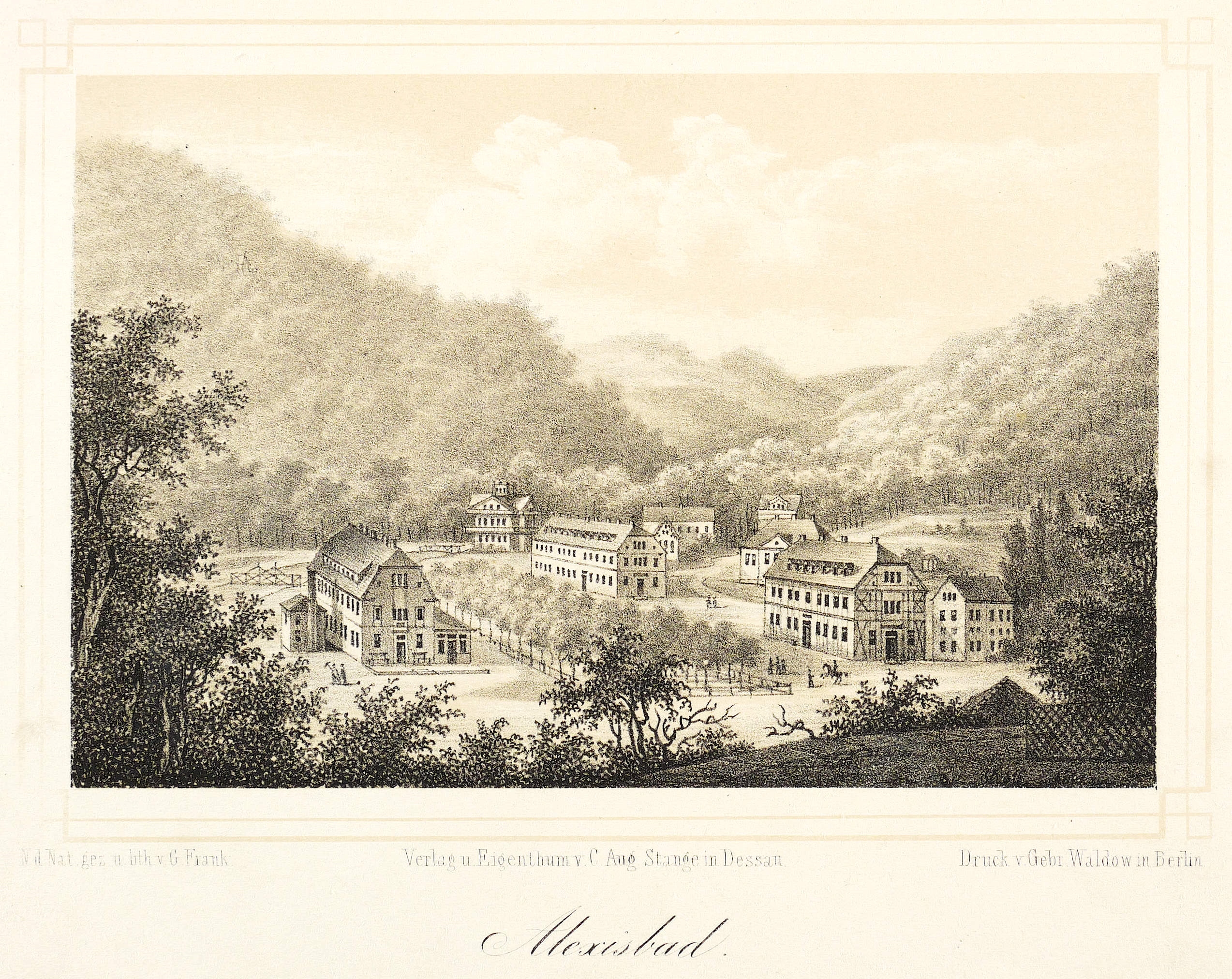 Alexisbad (Harzgerode). Gesamtansicht. Frank. Alexisbad von Gustav ...