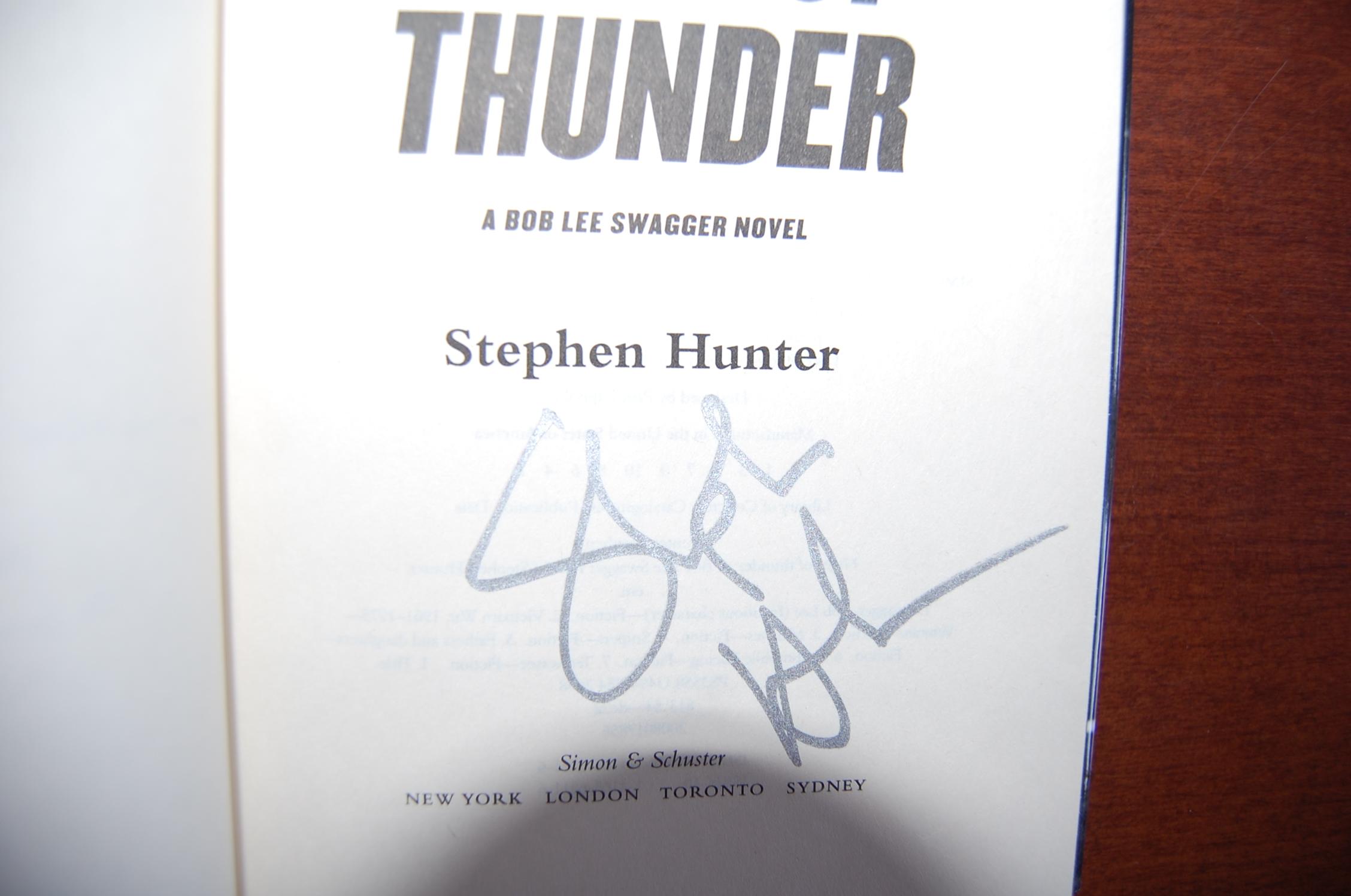 Night of Thunder (signed) by Stephen Hunter: Fine Hardcover (2008) 1st ...