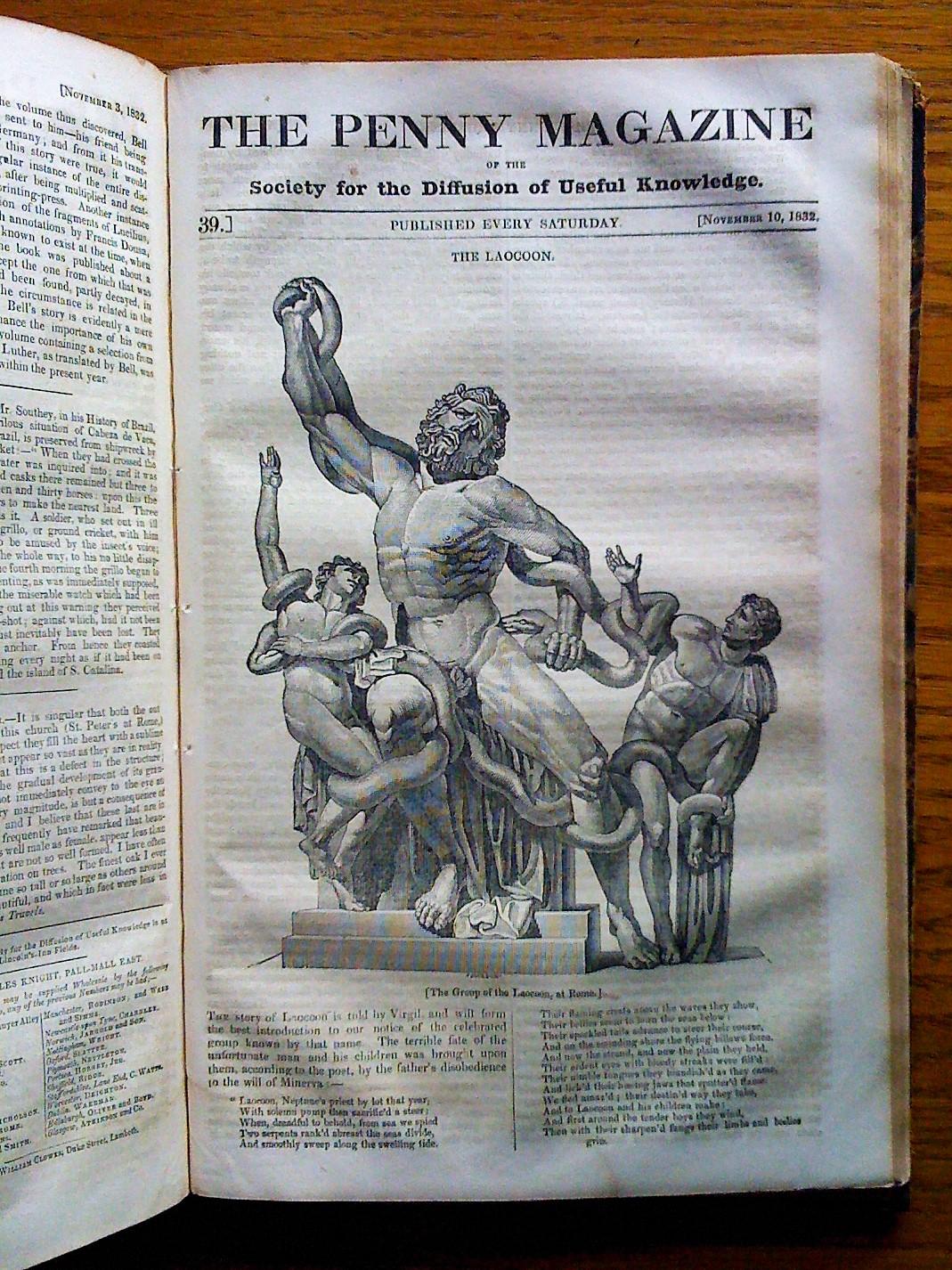 The Penny Magazine. Society for the Diffusion of Useful Knowledge, no 1 ...