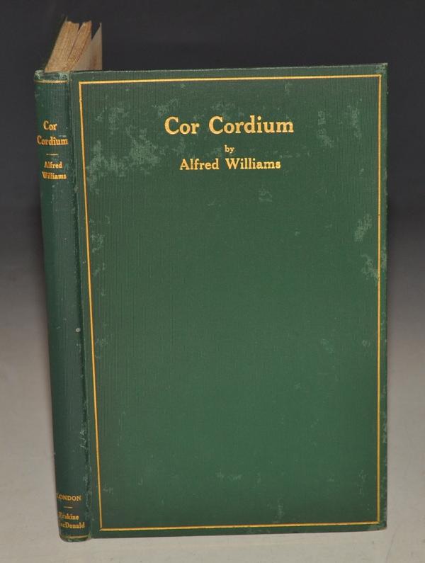 Cor Cordium. SIGNED. by WILLIAMS, Alfred: | PROCTOR / THE ANTIQUE MAP ...
