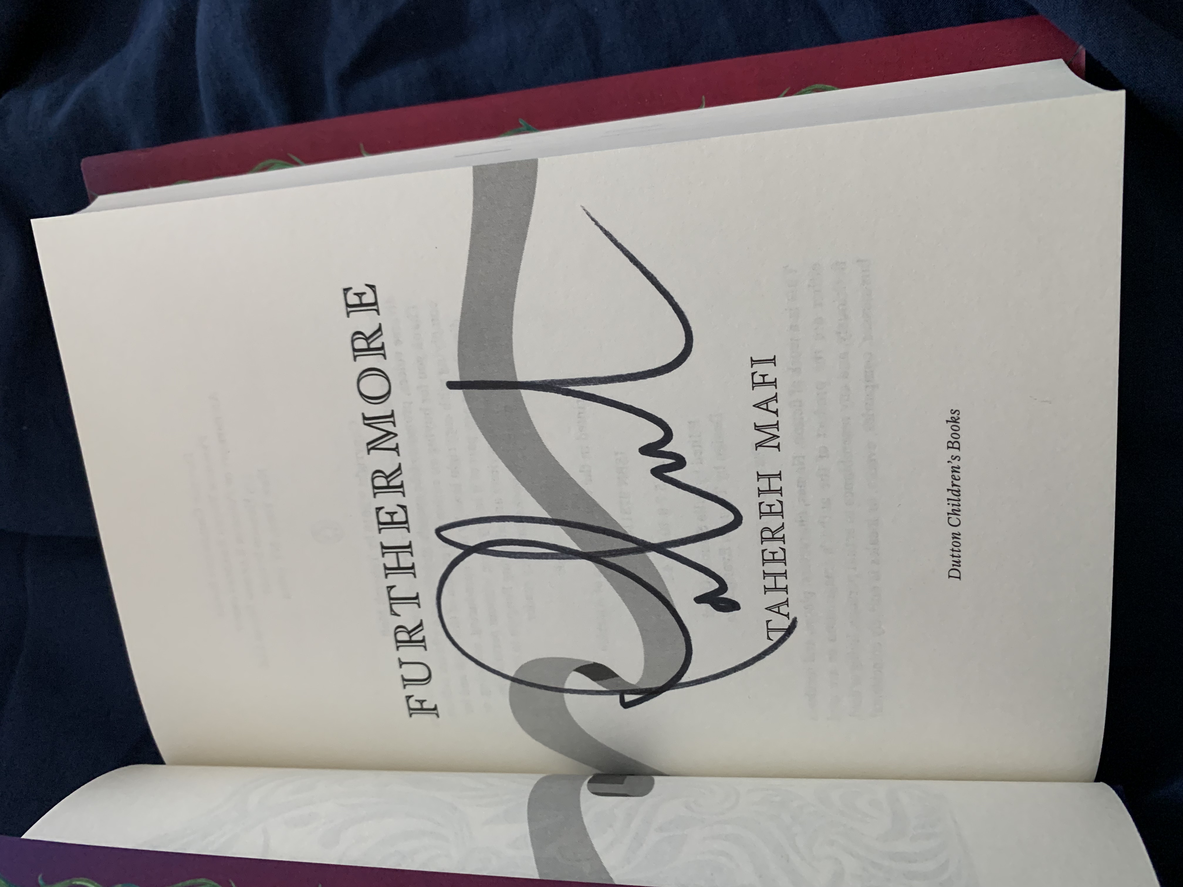 Furthermore by Tahereh Mafi: Very Good Hardcover (2016) 1st Edition ...