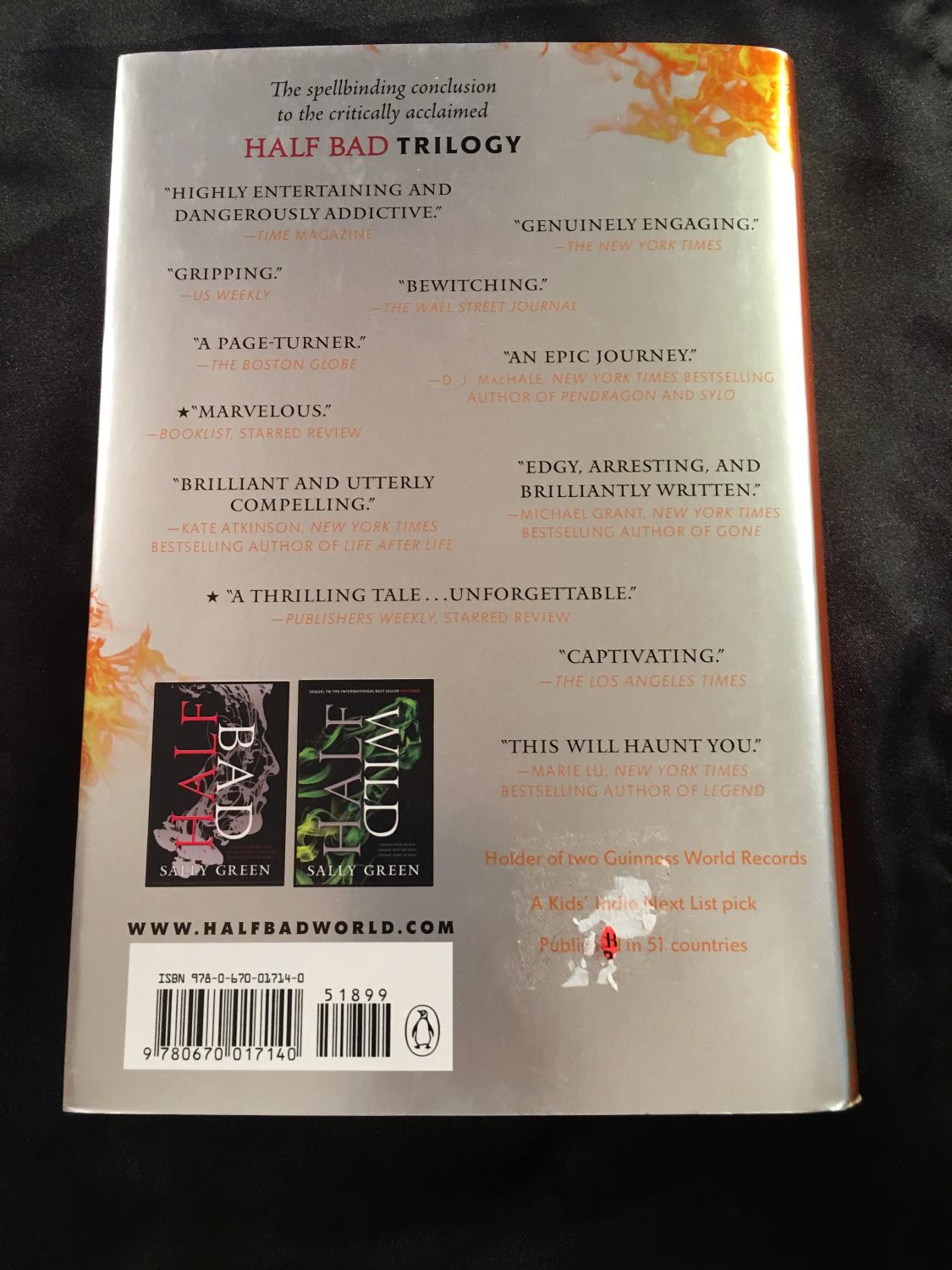 Half Lost (The Half Bad Trilogy) by Sally Green: Very Good Hardcover ...