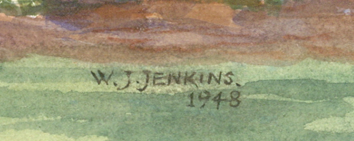 William John Botten Jenkins (1912-1994) - 1948 Watercolour, Bremhill ...