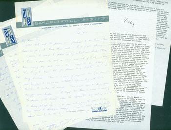 TL Thomas Parkinson to Midu (Tel Aviv Correspondent), January 15, 1964 ...