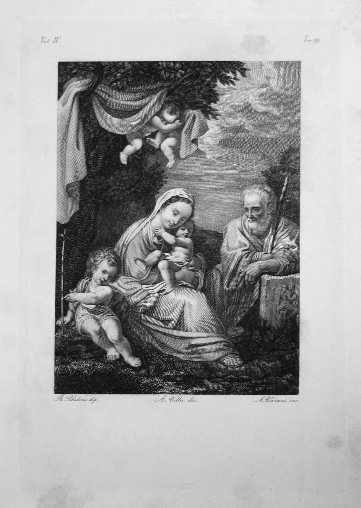 (Sainte-Famille) von Bartolomeo Schedoni:: (1840) Kunst / Grafik ...