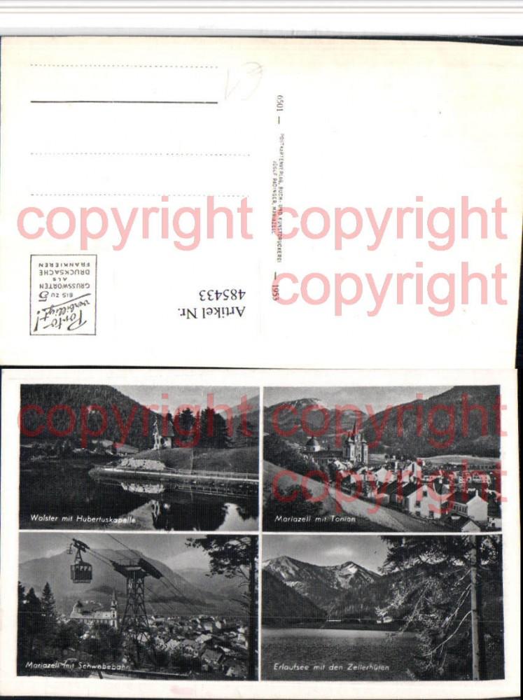 485433,Mariazell Totale Seilbahn Walster Hubertus-Kapelle Mehrbildkarte ...