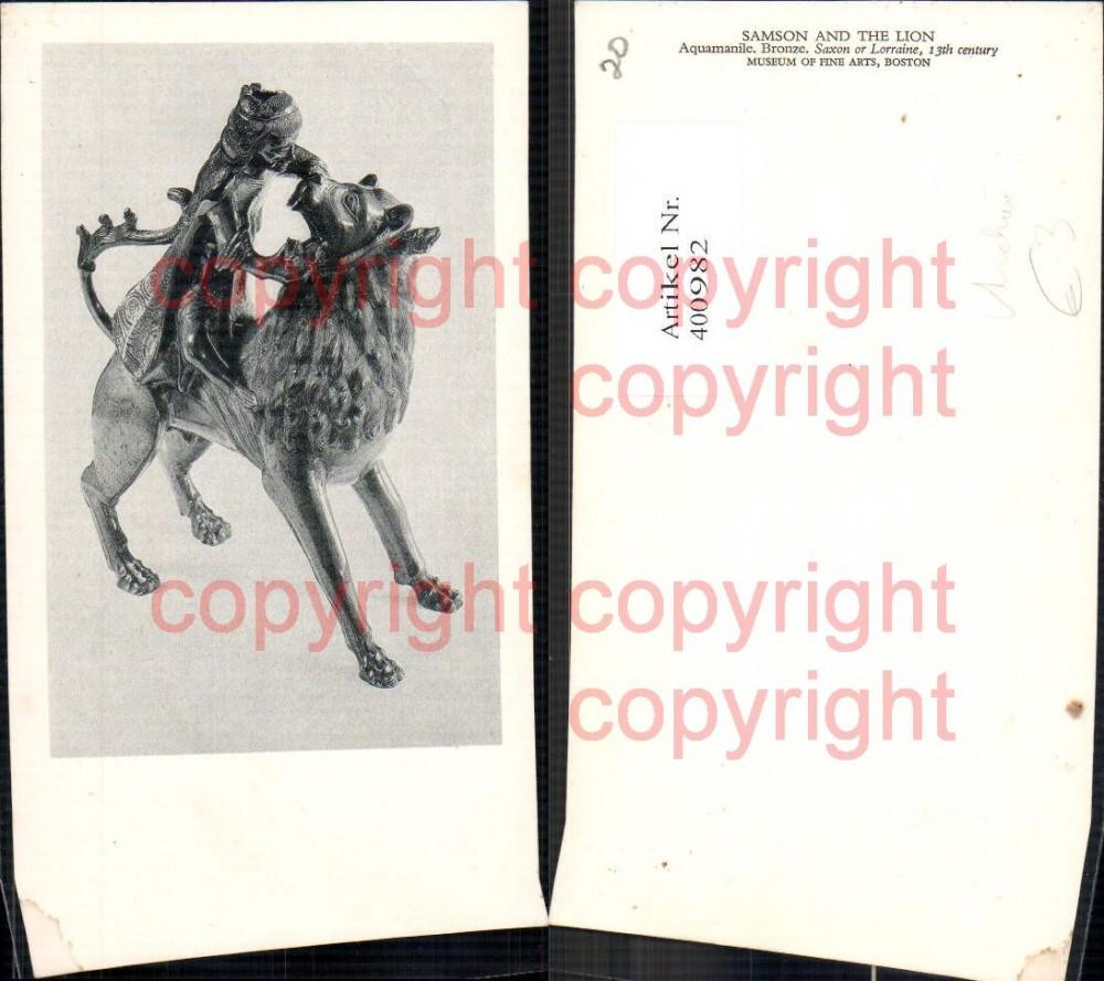 400982,Samson and the Lion Aquamanile Bronze Saxon of Lorraine ... 400982,Samson and the Lion Aquamanile Bronze Saxon of Lorraine ...
