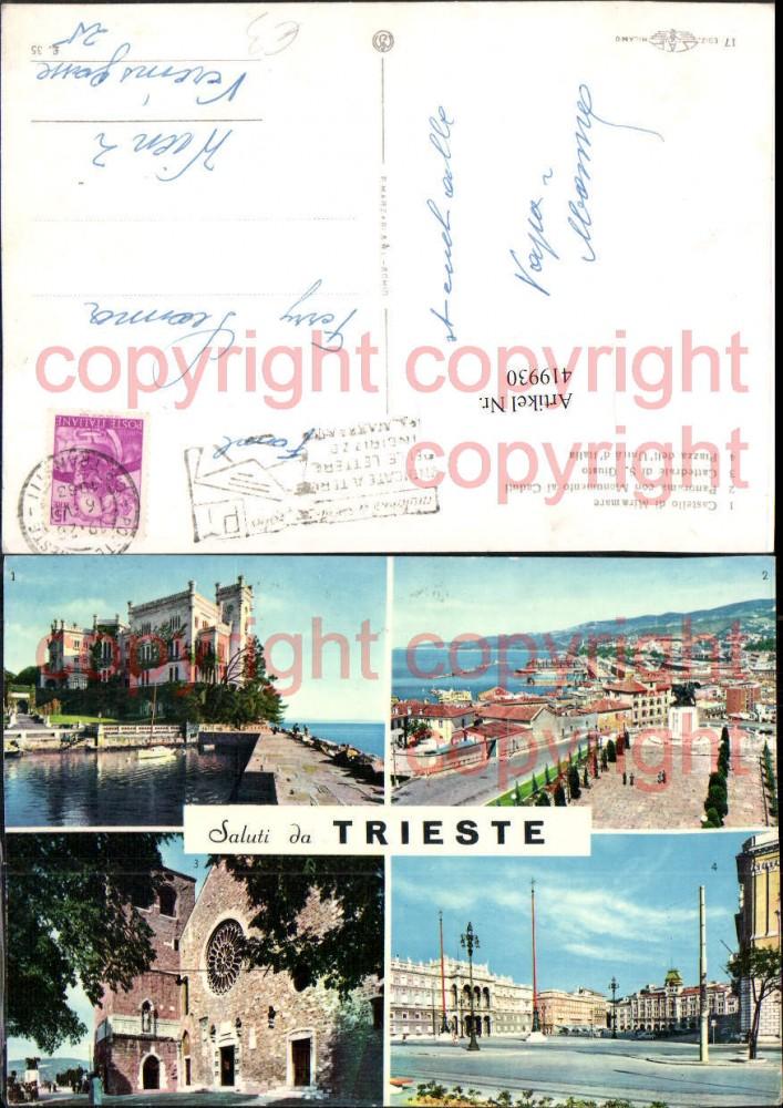 419930,Friuli-Venezia-Giulia Trieste Triest Panorama Castello Miramare ...