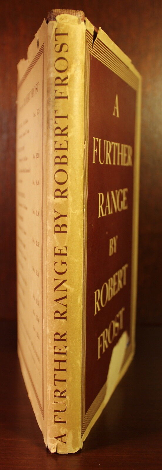 A Further Range by Robert Frost: Very Good Hardcover (1936) 1st Edition ...
