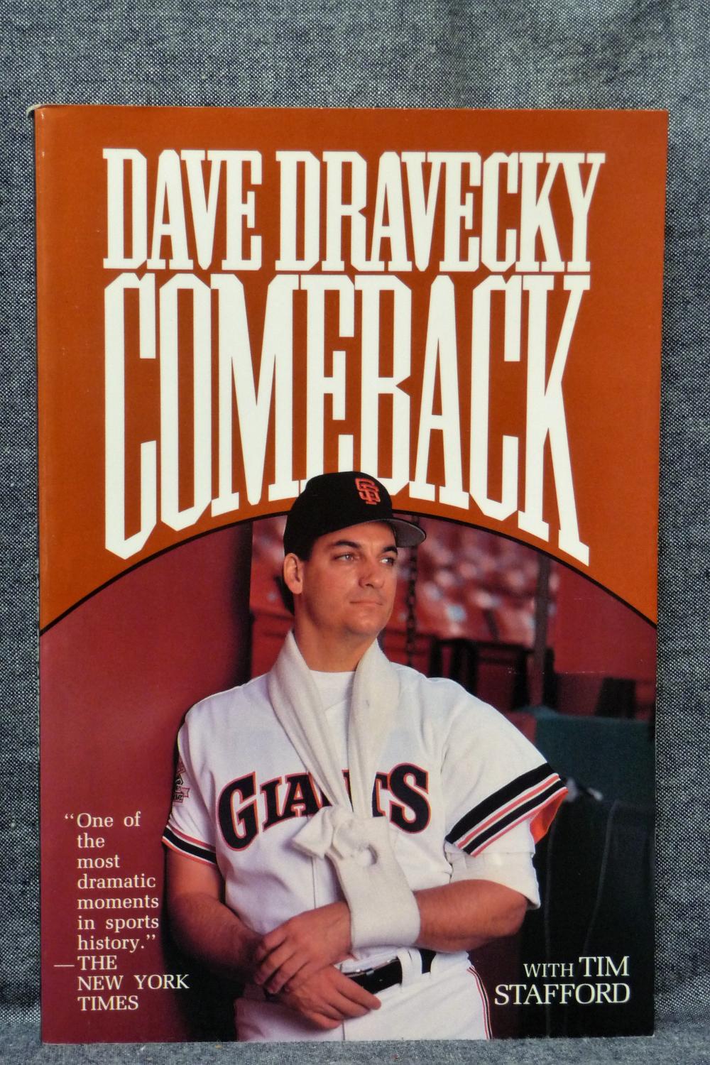 Comeback by Dravecky, Dave With Stafford, Tim: As New Trade Paperback ...