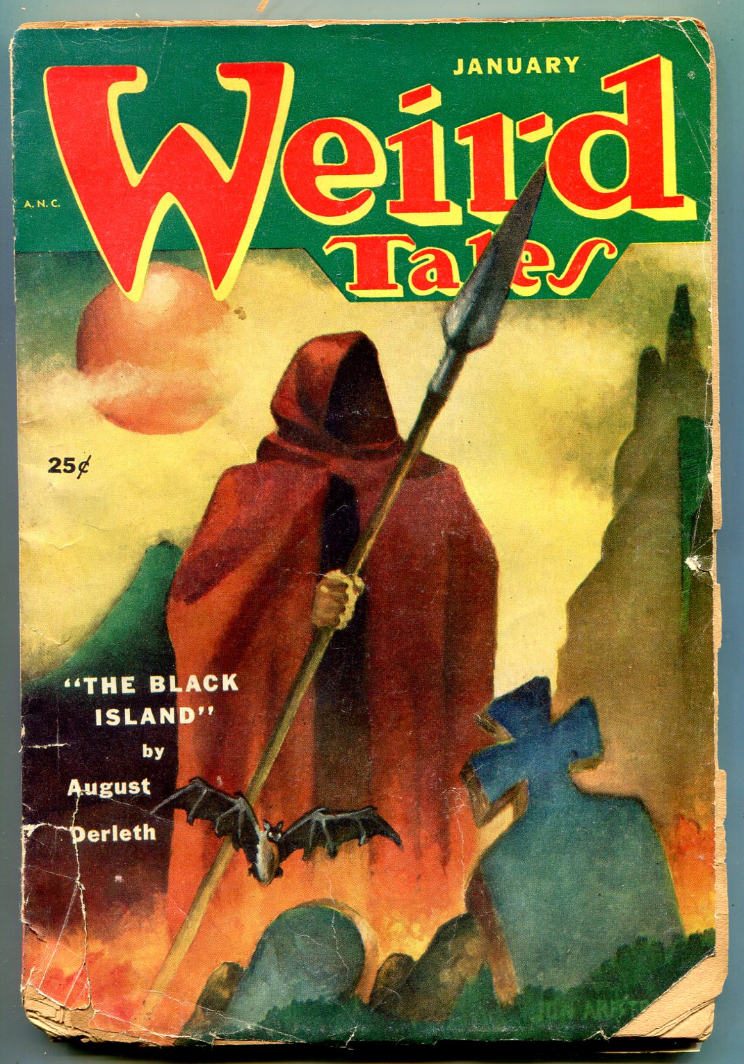Weird Tales Pulp January 1952- Black Island- Horror cover P/F: (1952 ...