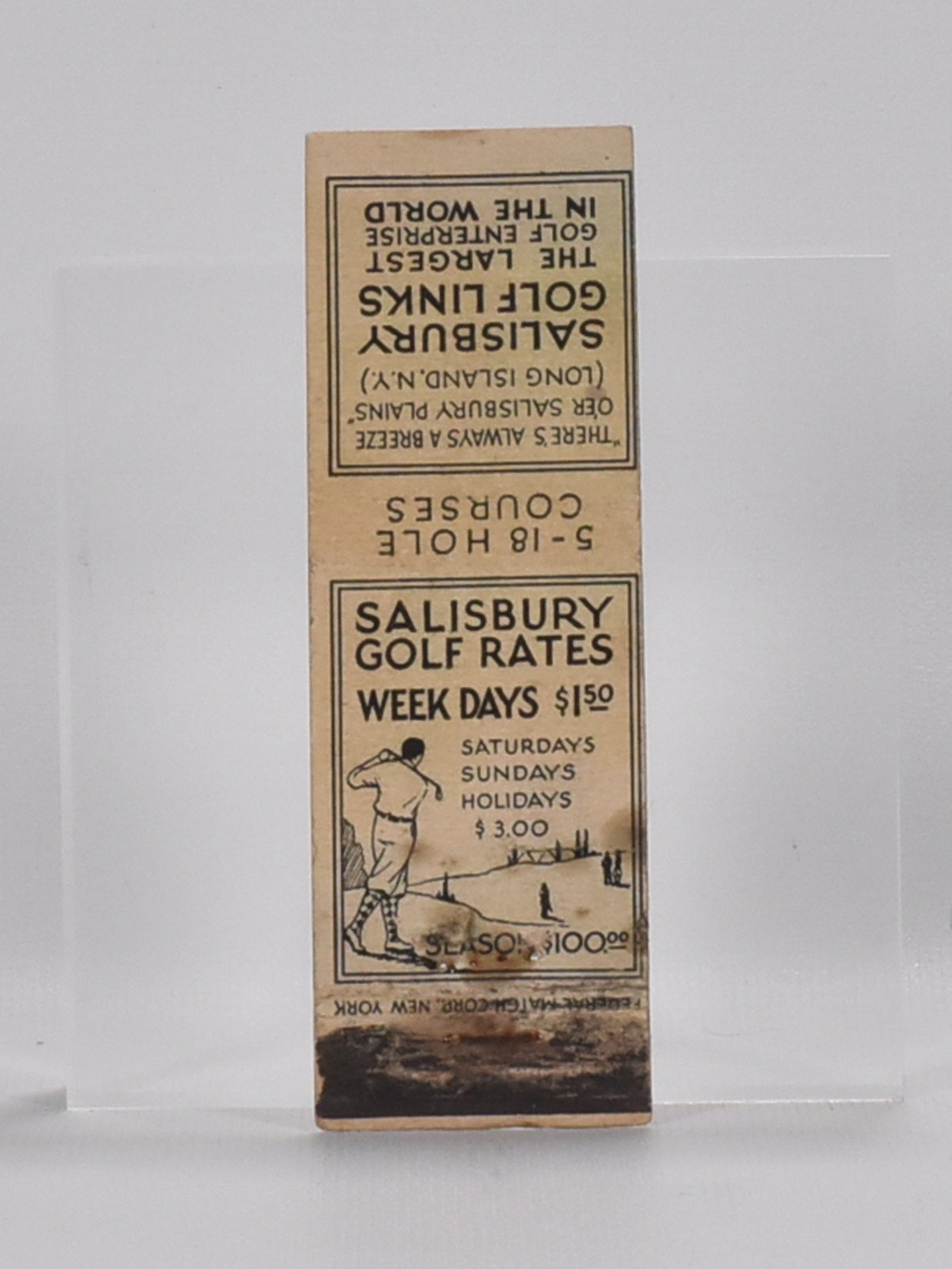 5 various book mark advertising golf by Book marks: (1930) | Fine Golf ...