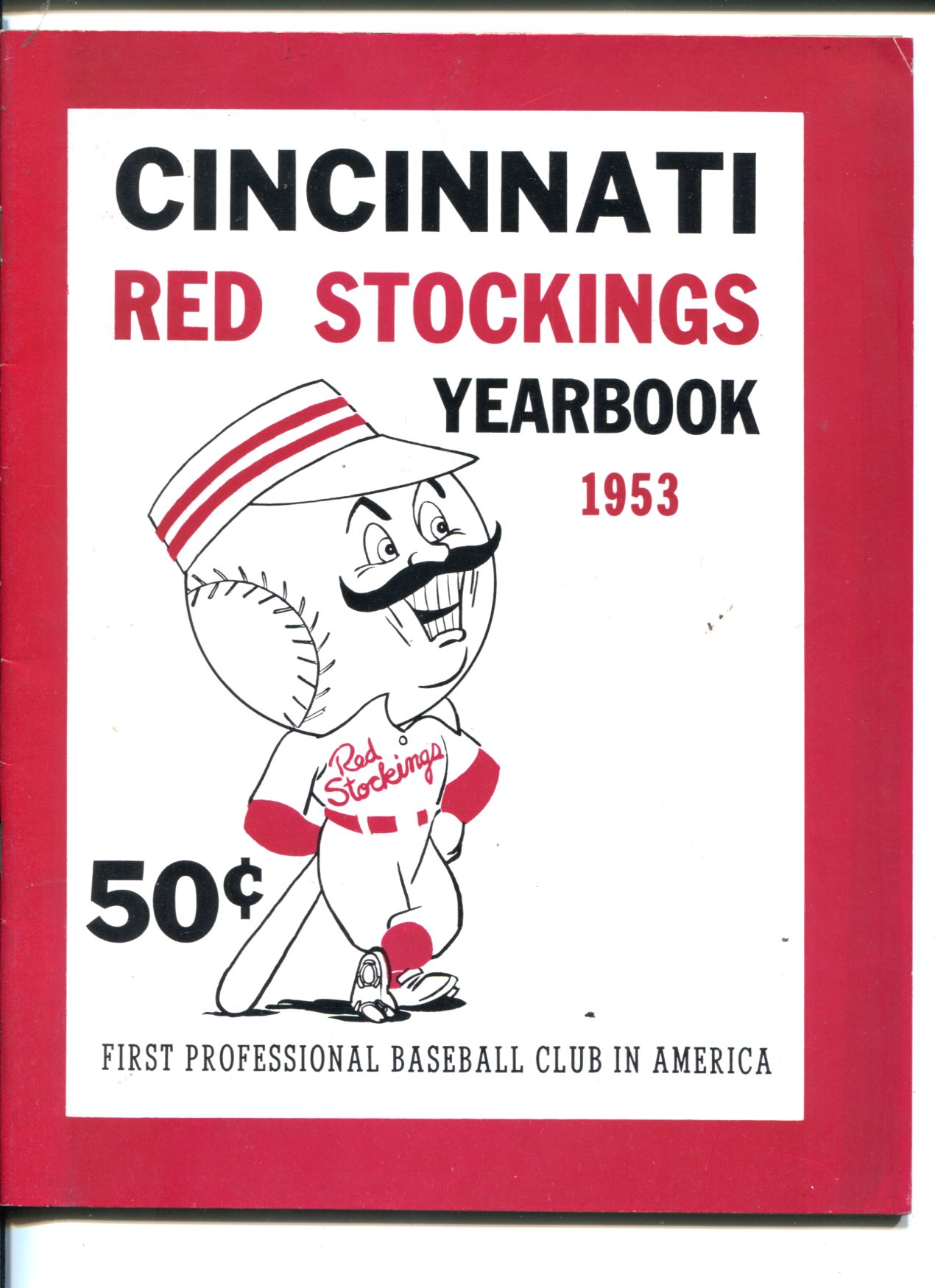 Cincinnati Reds Baseball Yearbook 1953-PIX-STATS-RECORDS-TEAM INFO-vf ...