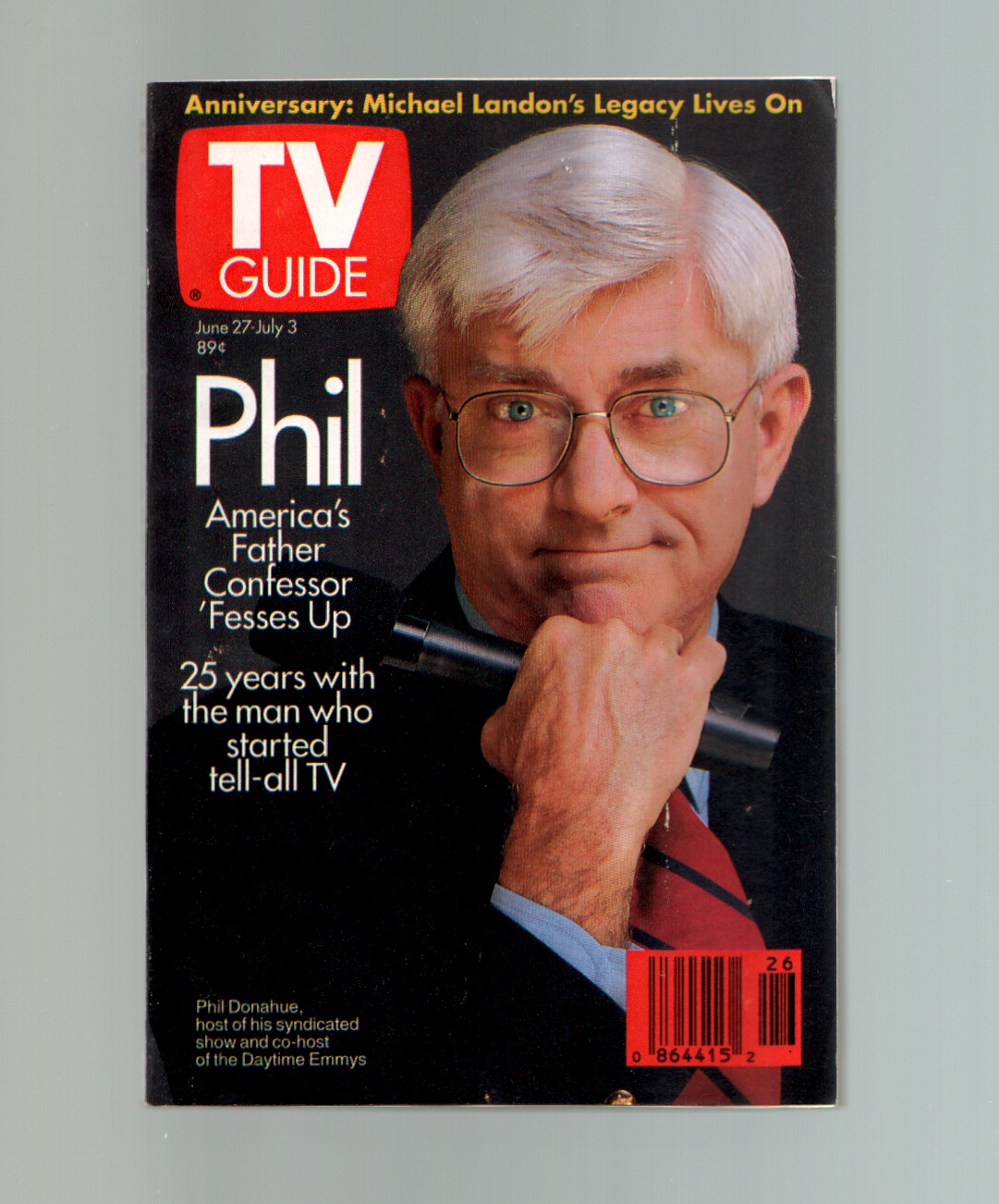TV Guide-Phil Donahue-Manhattan Cable TV-Edition-June-1992-VG: (1992 ...