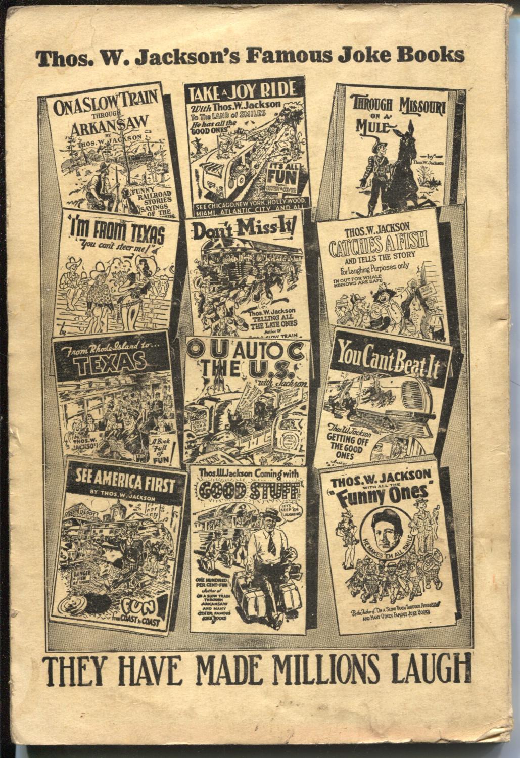 Take A Joy Ride 1945-Jackson-jokes-cartoons-comics-VG: (1945) Magazine ...