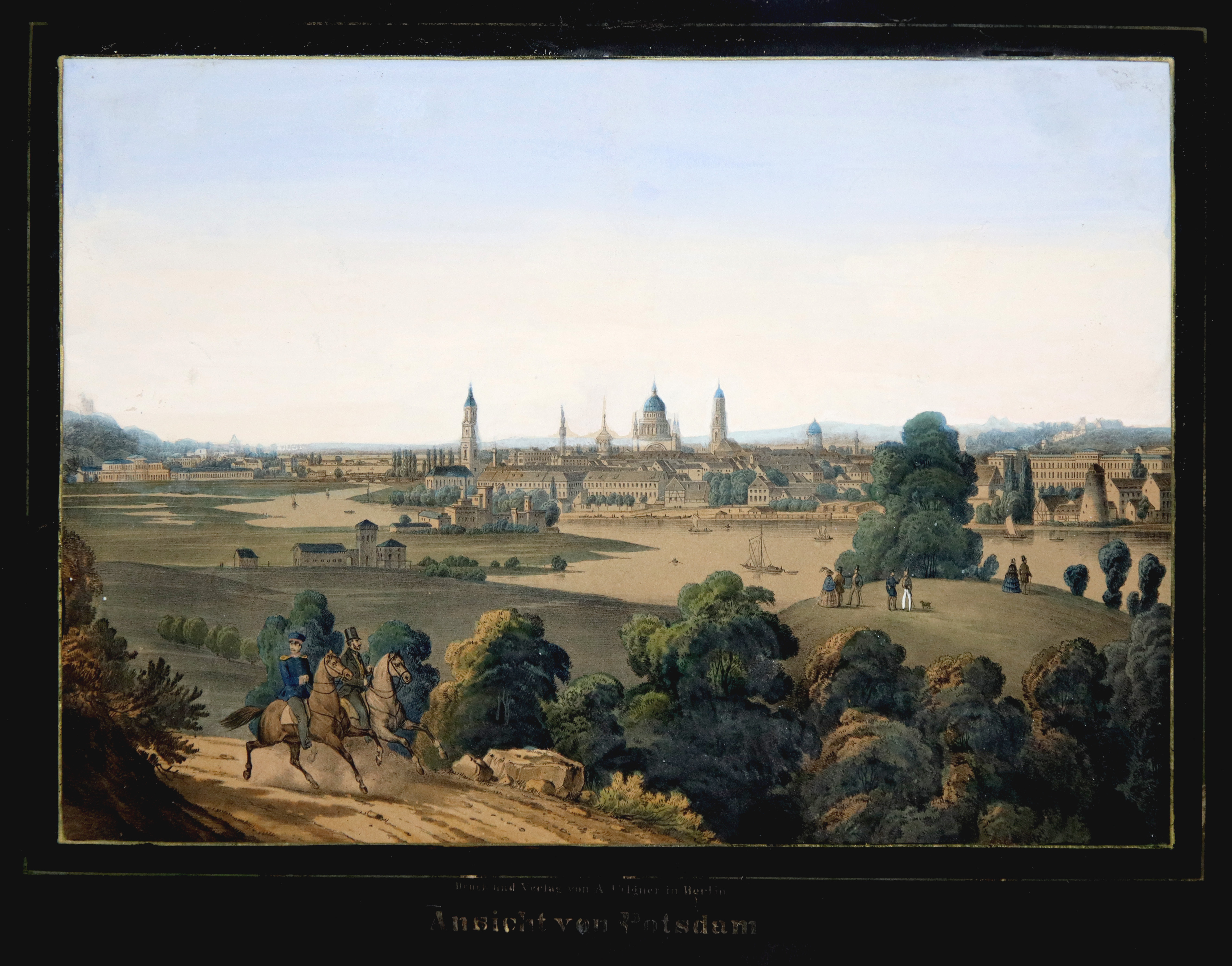 Gesamtansicht, vom Babelsberg "Ansicht von Potsdam". von Potsdam ...