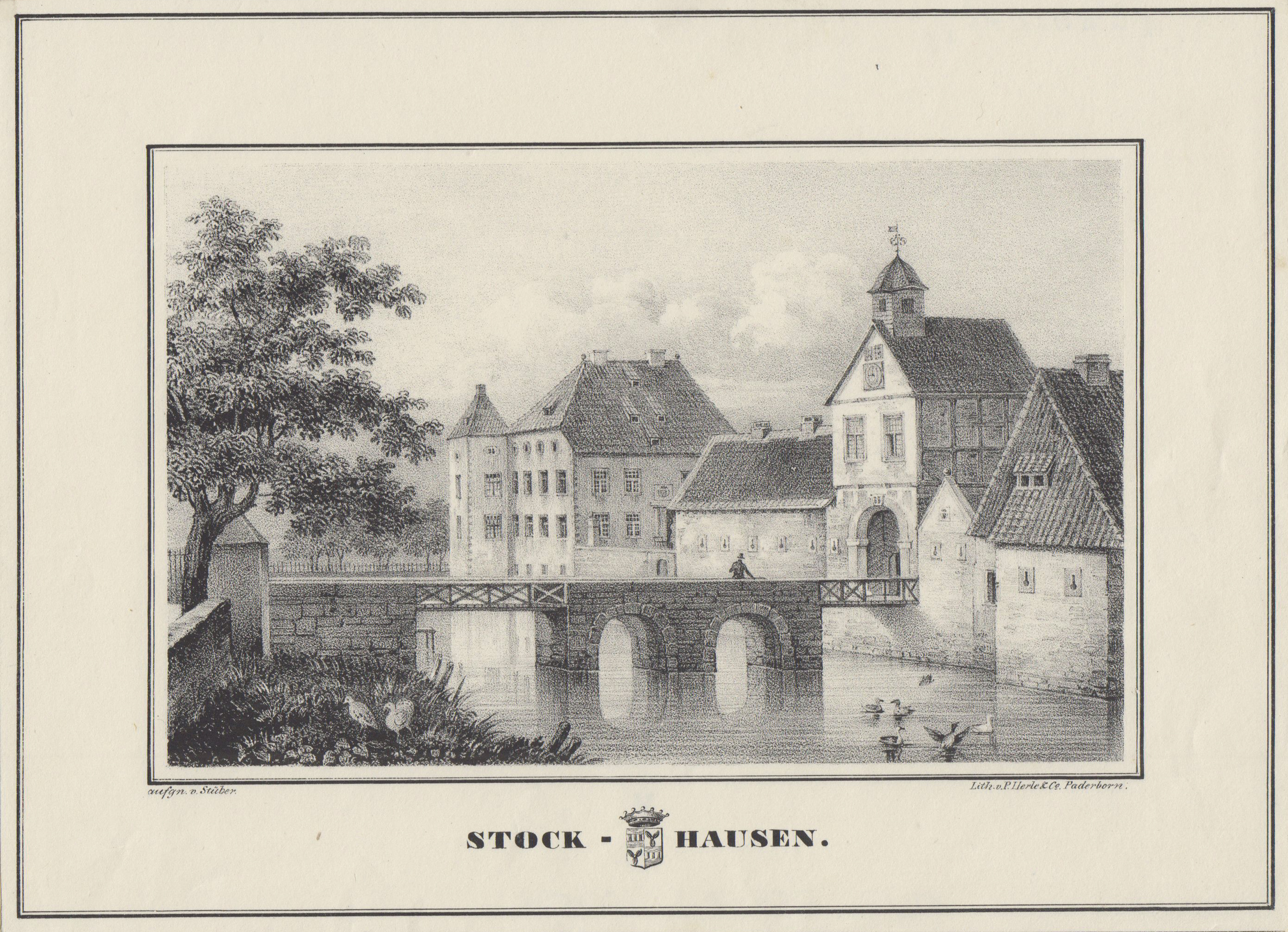 Wasserschloß "Stockhausen". by Lübbecke: Blasheim:: Art / Print ...