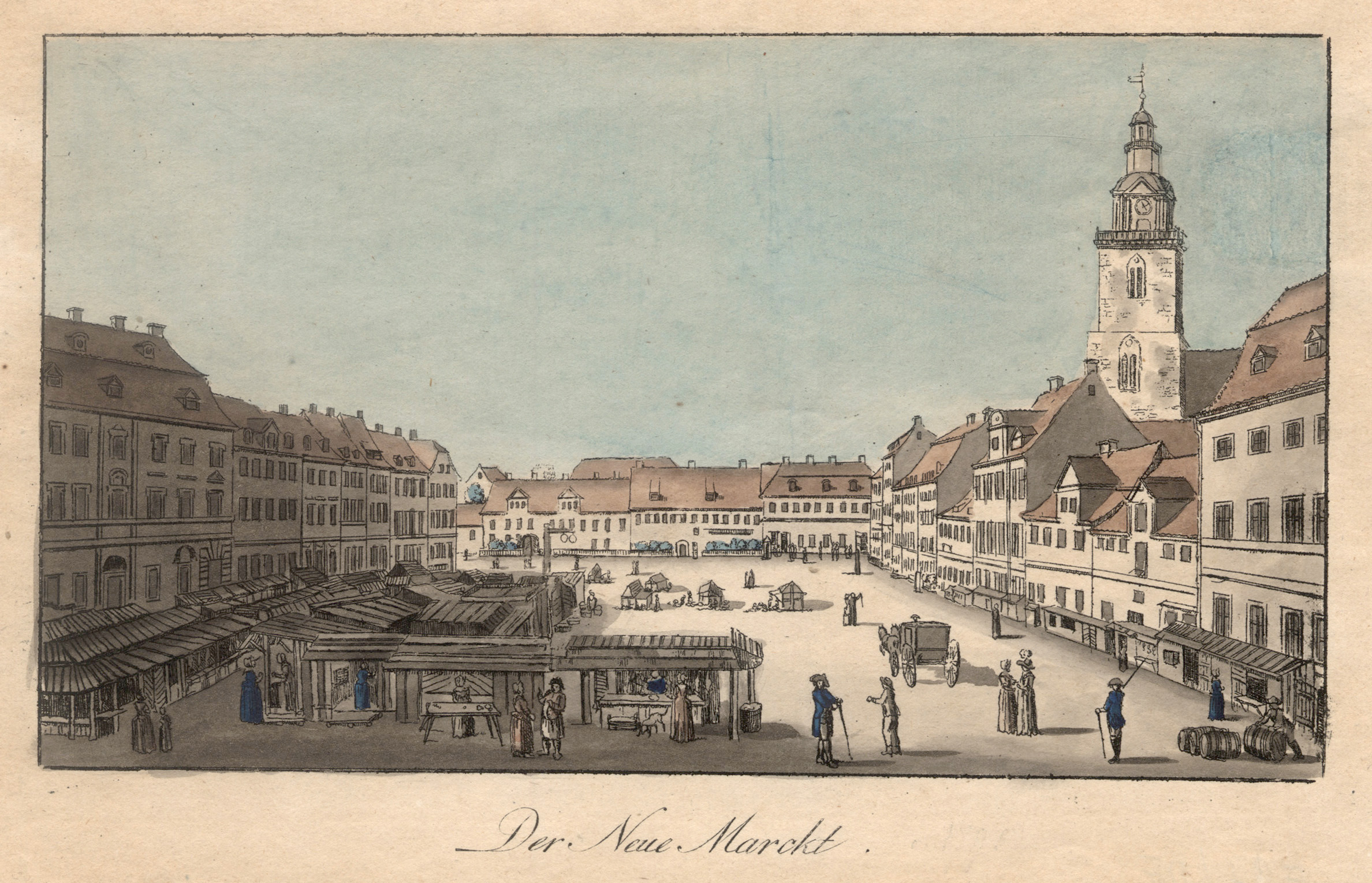 Der Neumarkt in Berlin. von Berlin - Neuer Markt:: Kunst / Grafik ...