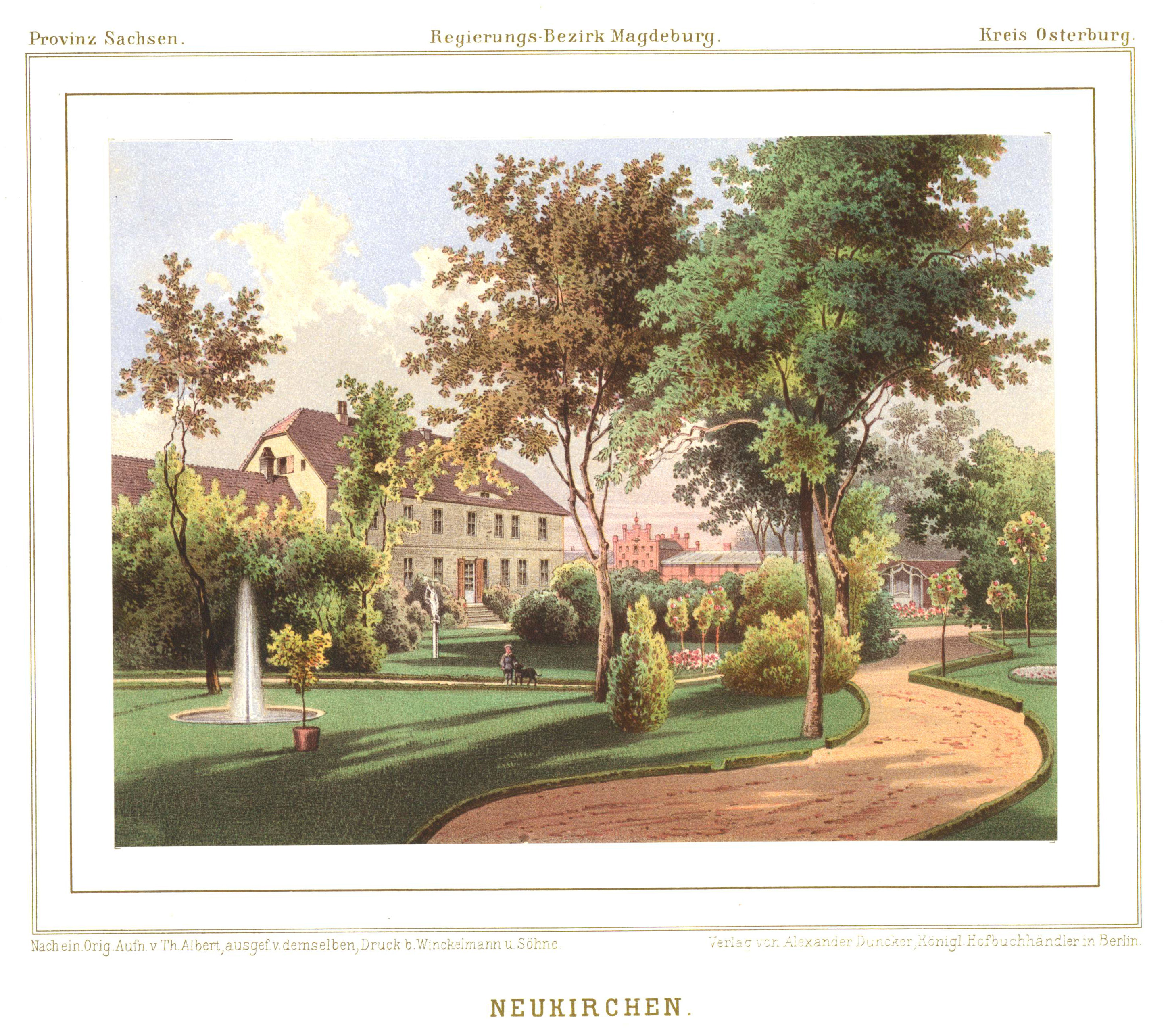 Ansicht von Gut "Hohenberg". von Neukirchen/Krs. Osterburg:: Kunst ...