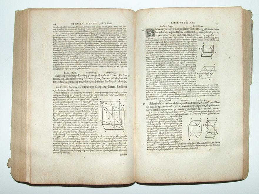 Elementorum geometricorum libri XV par EUCLID: (1546) | Martayan Lan